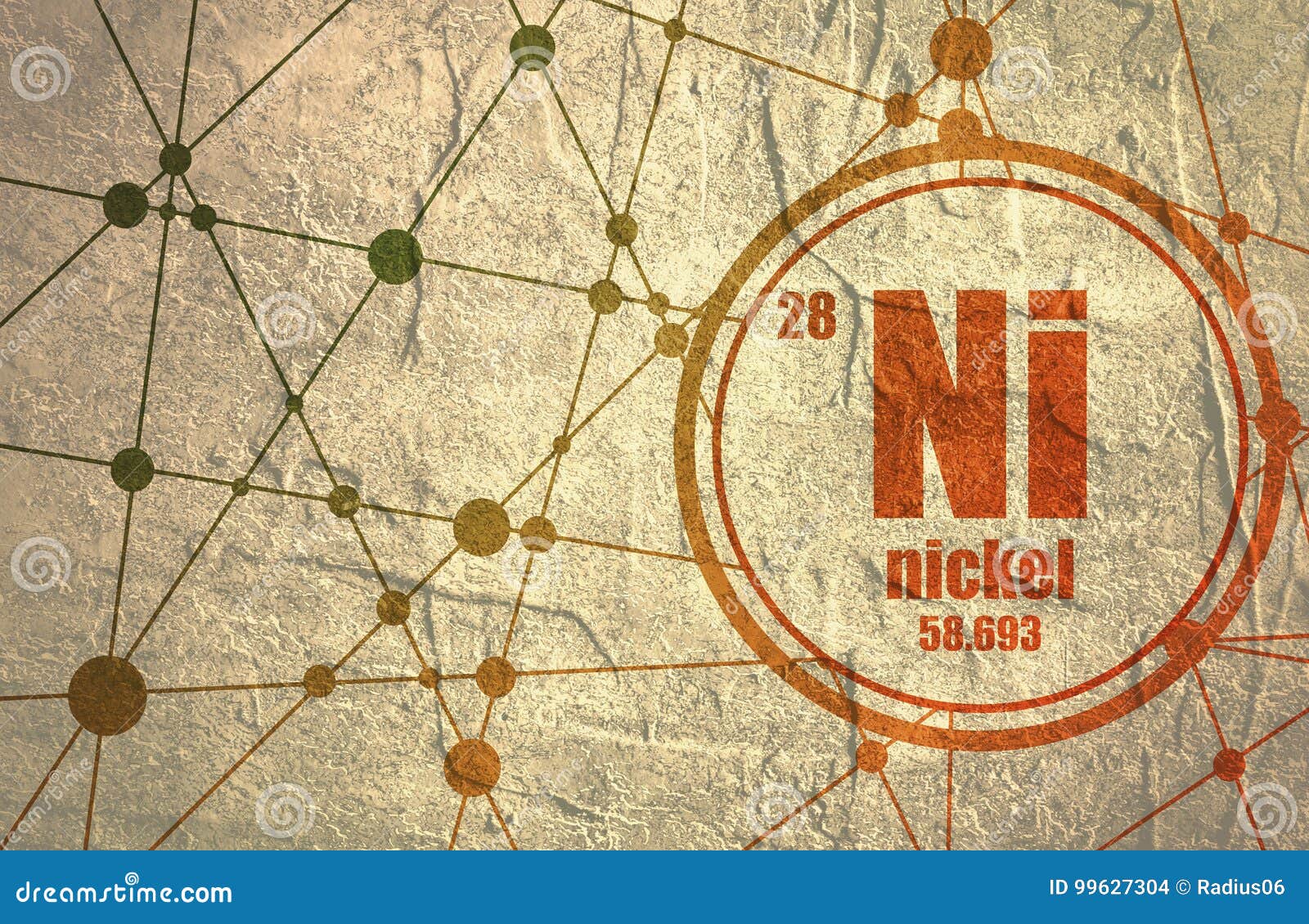 Elemento Chimico Del Nichel Illustrazione di Stock - Illustrazione di ...