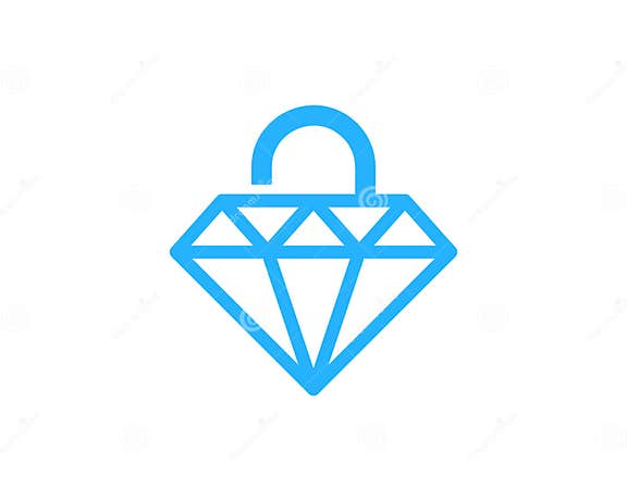 Elemento De Diamond Security Icon Logo Design Ilustração do Vetor ...