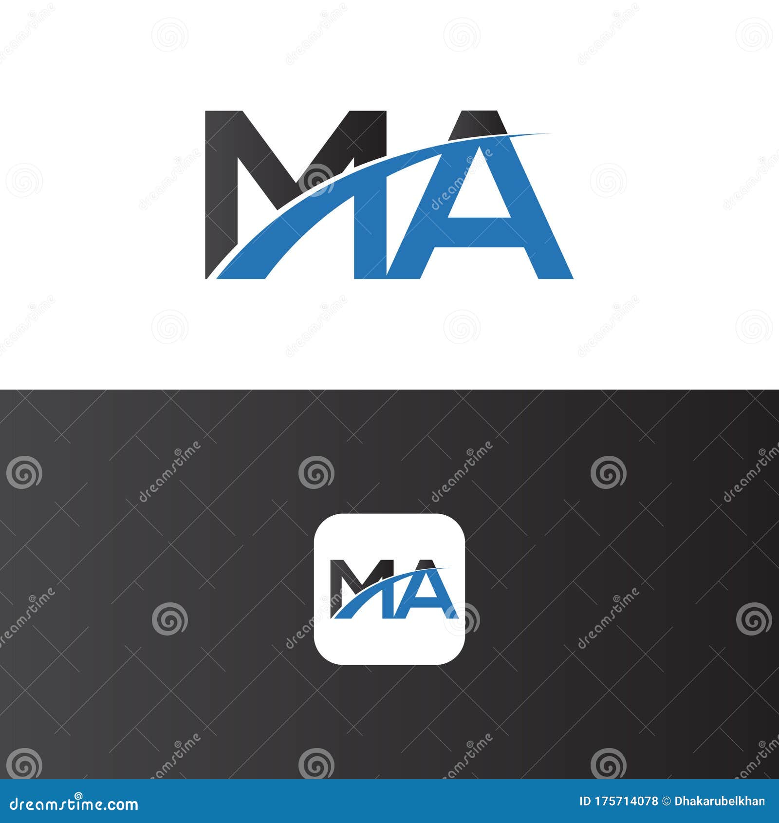 Elemento De Modelo De Design De Letra De Logotipo Ma Ilustração do ...