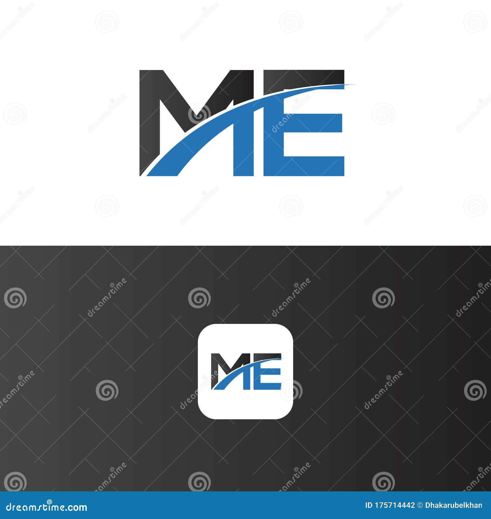 Elemento De Modelo De Design De Letra De Logotipo Me Ilustração do ...