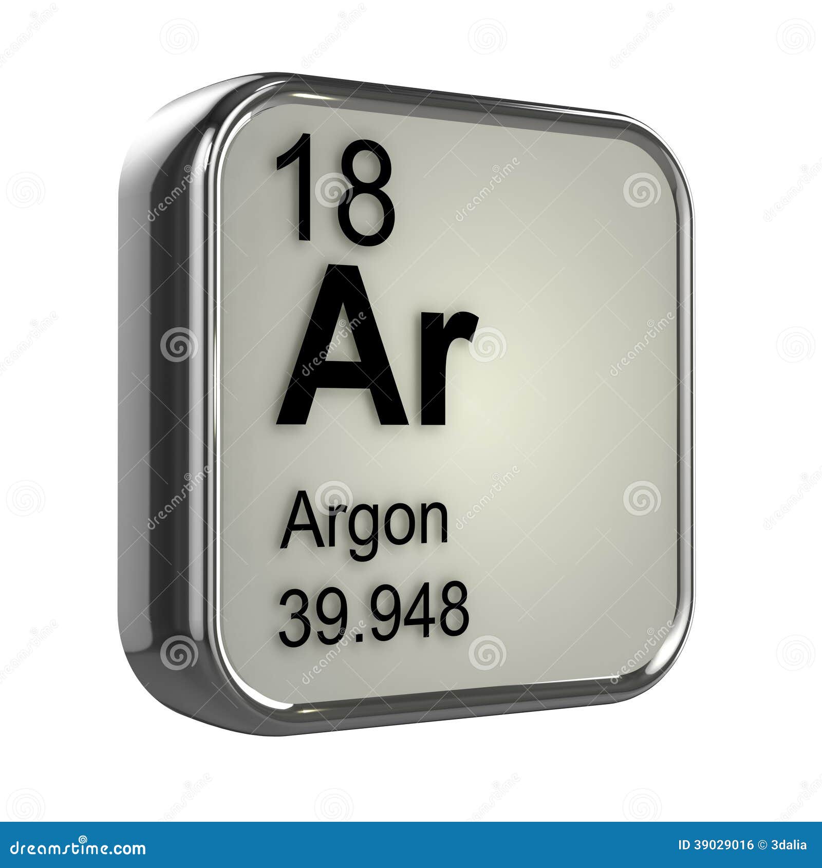 Elemento del argón 3d stock de ilustración. Ilustración de potencia ...