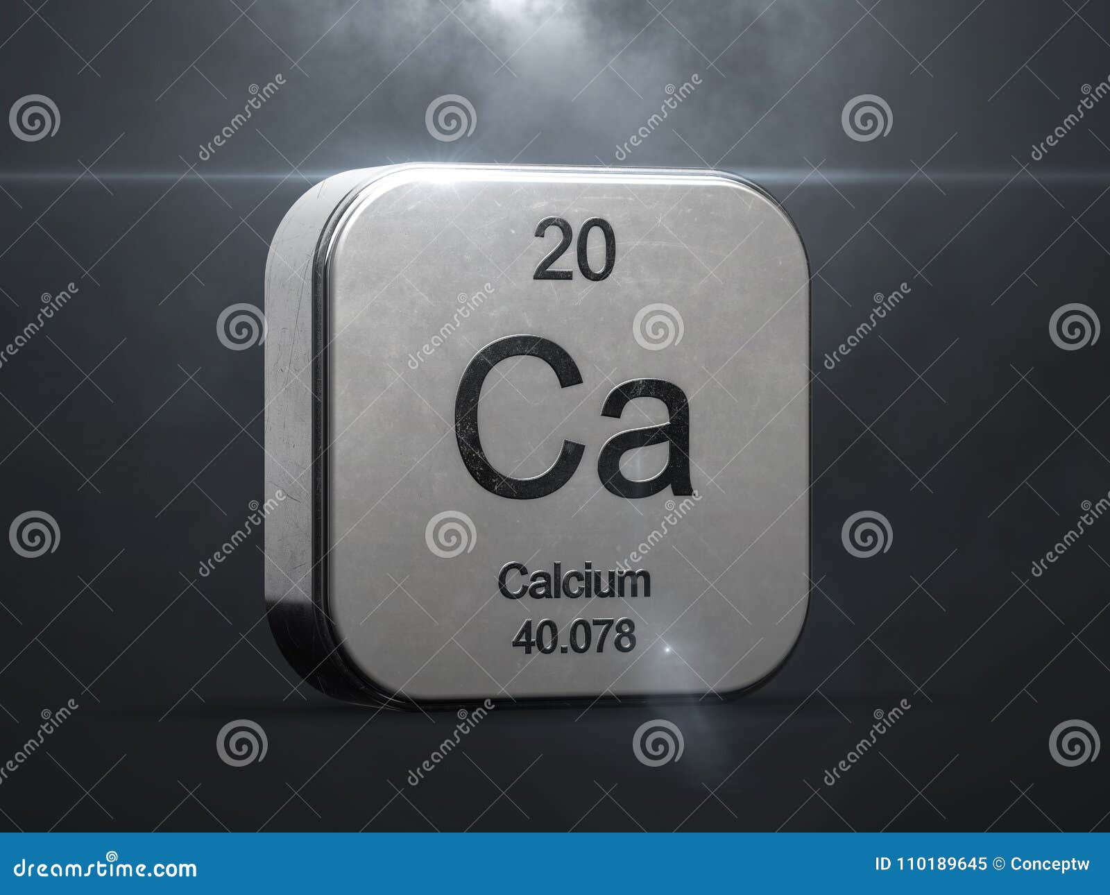 Elemento Del Calcio De La Tabla Periódica Stock de ilustración ...