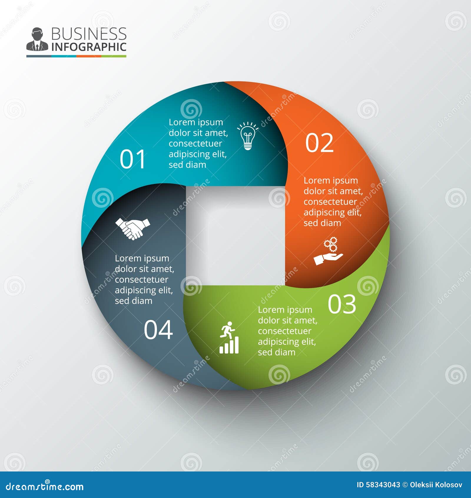 Elemento Del Cerchio Di Vettore Per Infographic Illustrazione ...