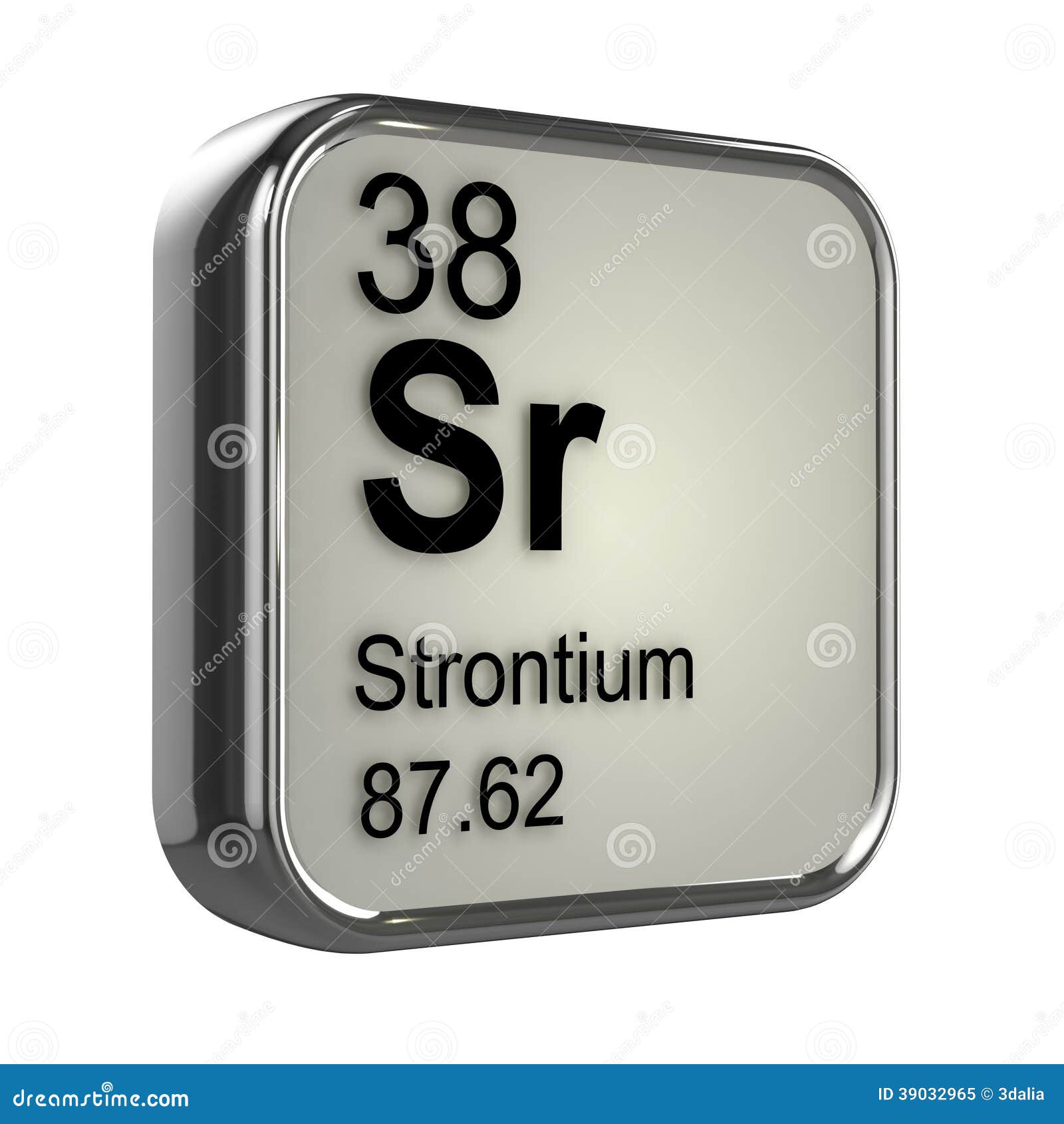 Elemento del estroncio 3d stock de ilustración. Ilustración de nuclear ...
