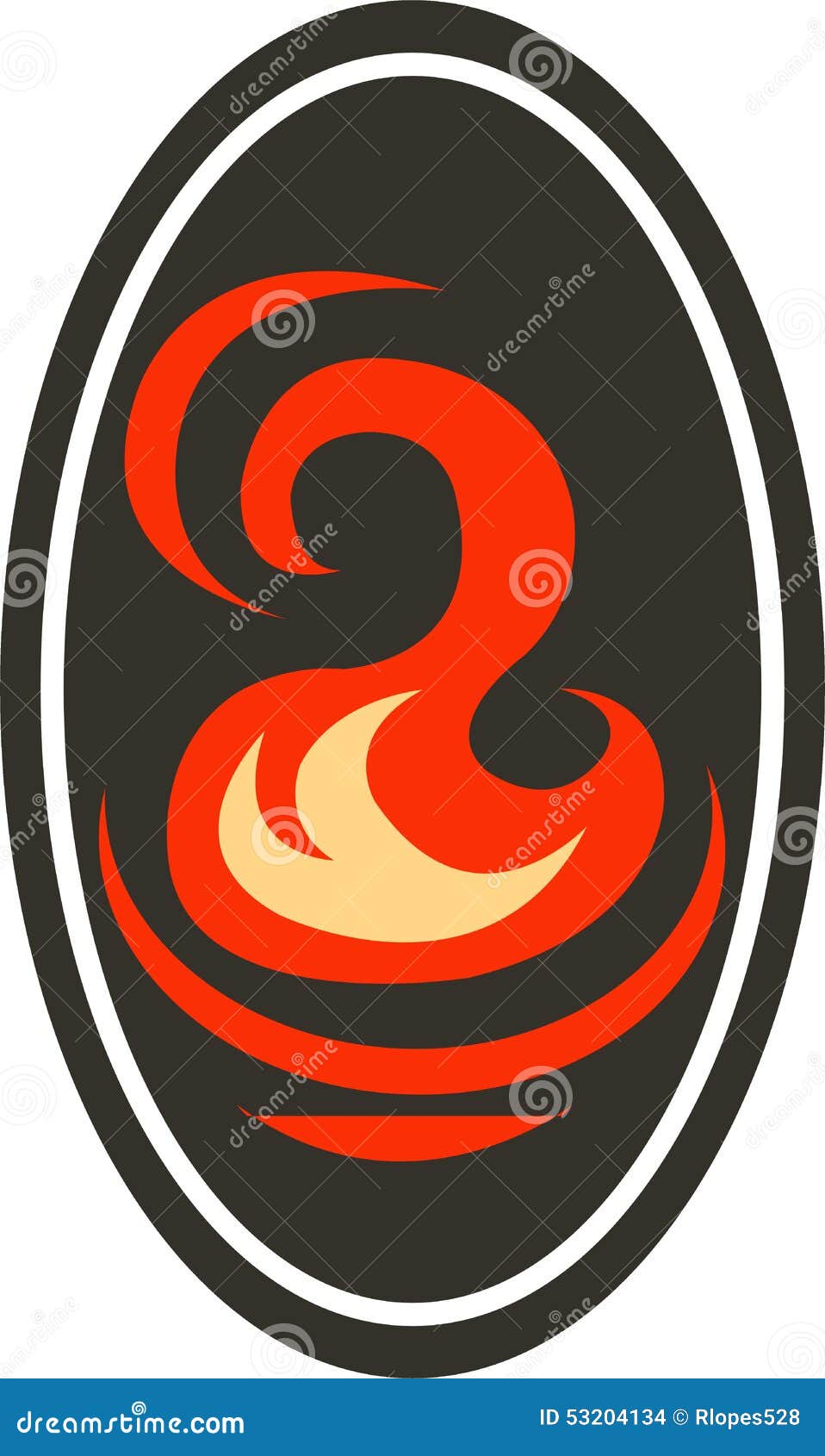 Elemento del fuego stock de ilustración. Ilustración de ciencia - 53204134