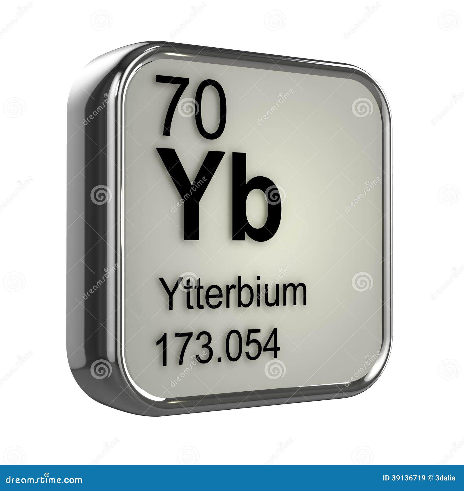 Elemento del iterbio 3d stock de ilustración. Ilustración de ...