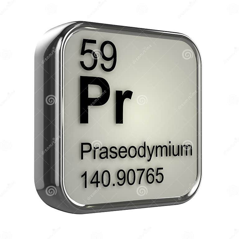 Elemento Del Praseodimio 3d Stock de ilustración - Ilustración de gases, masa: 39066687