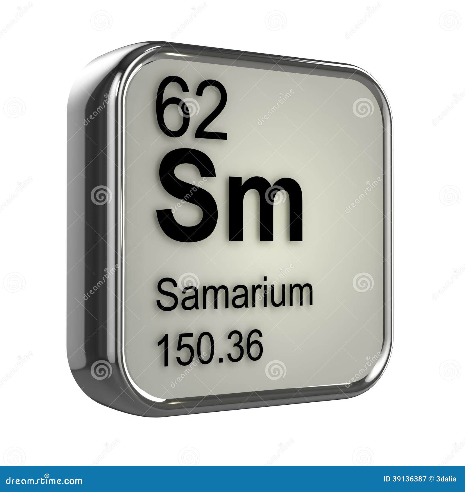 Elemento del samario 3d illustrazione di stock. Illustrazione di ...