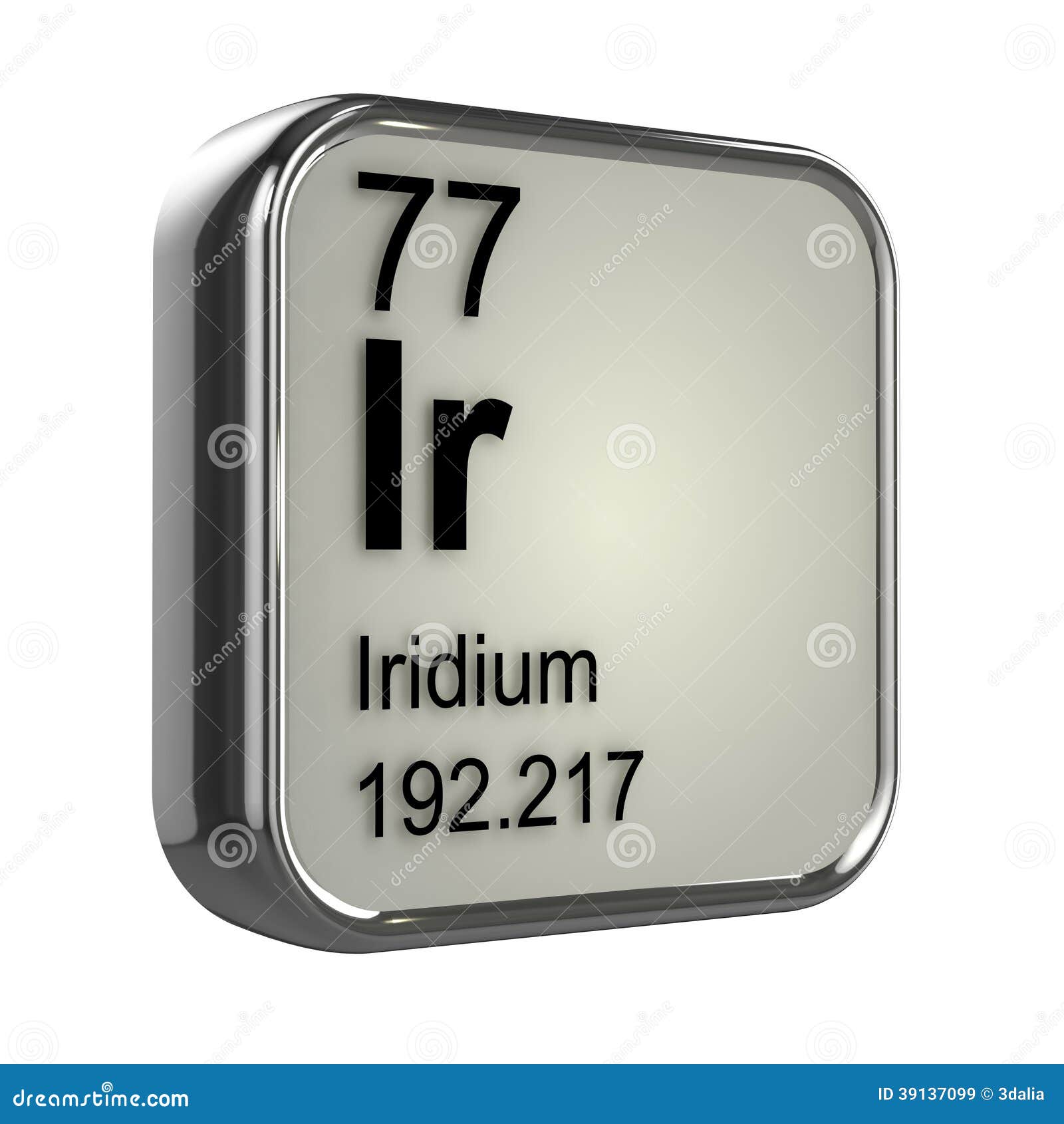 Elemento dell'iridio 3d illustrazione di stock. Illustrazione di ...