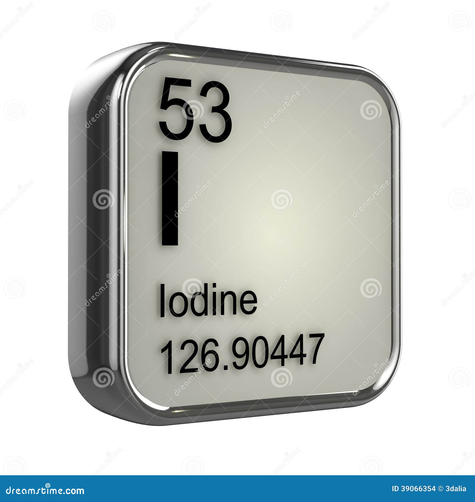 Elemento dello iodio 3d illustrazione di stock. Illustrazione di ...