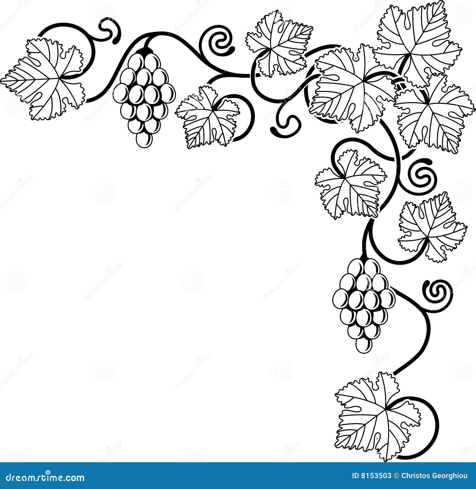 Elemento Do Projeto Da Vinha Ilustração do Vetor - Ilustração de uvas ...