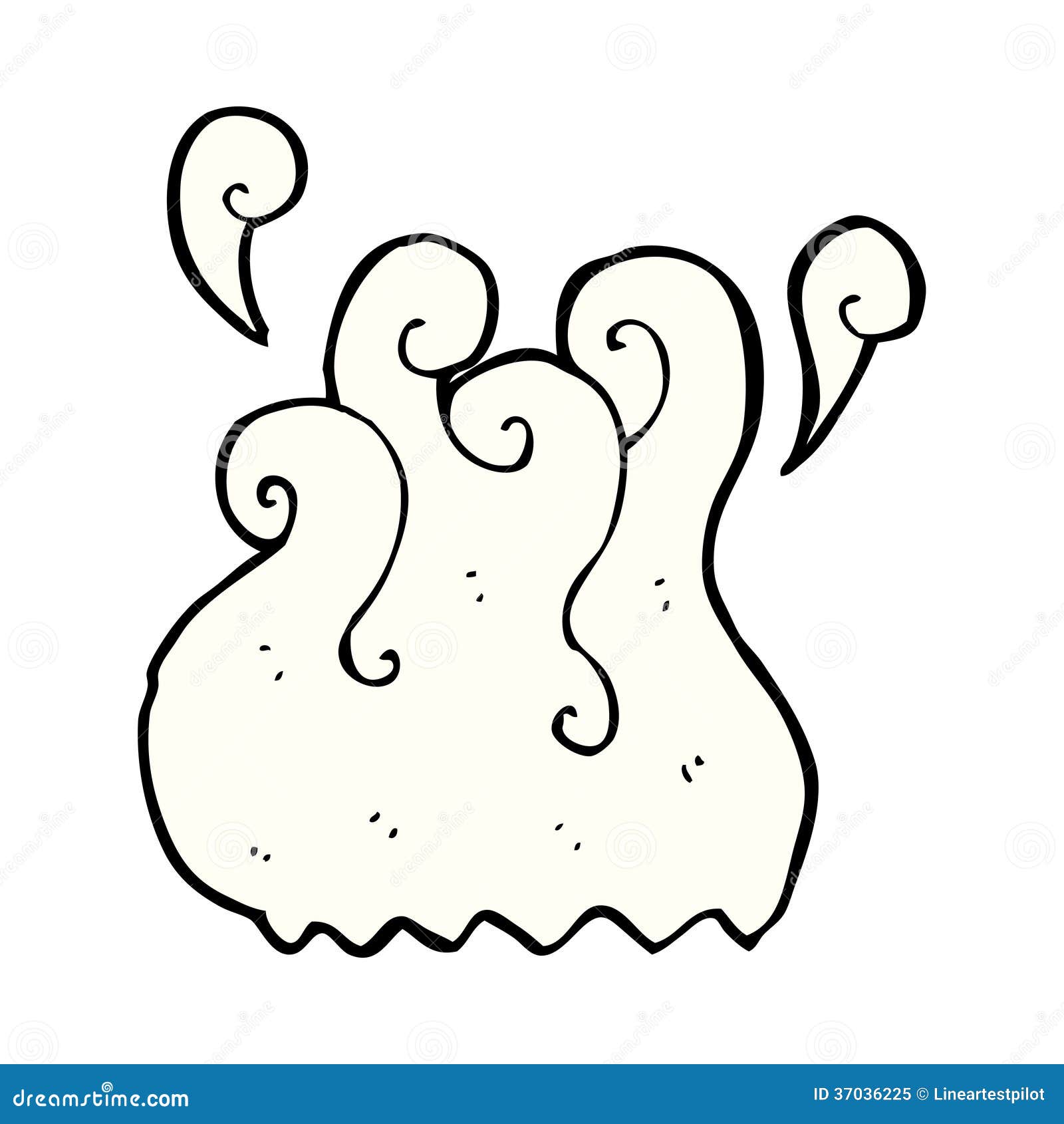 Elemento Dos Desenhos Animados Do Vapor Ilustração do Vetor ...