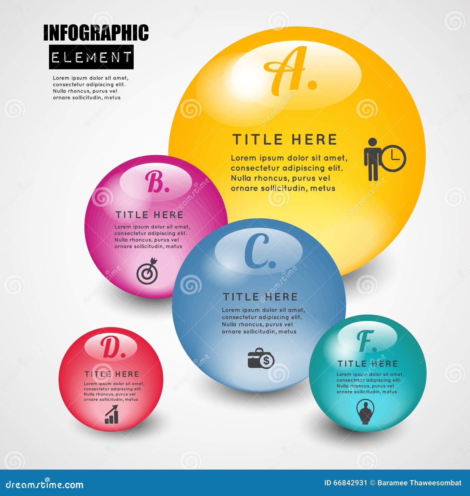 Elemento Infographic De La Bola 3d Ilustración del Vector - Ilustración ...