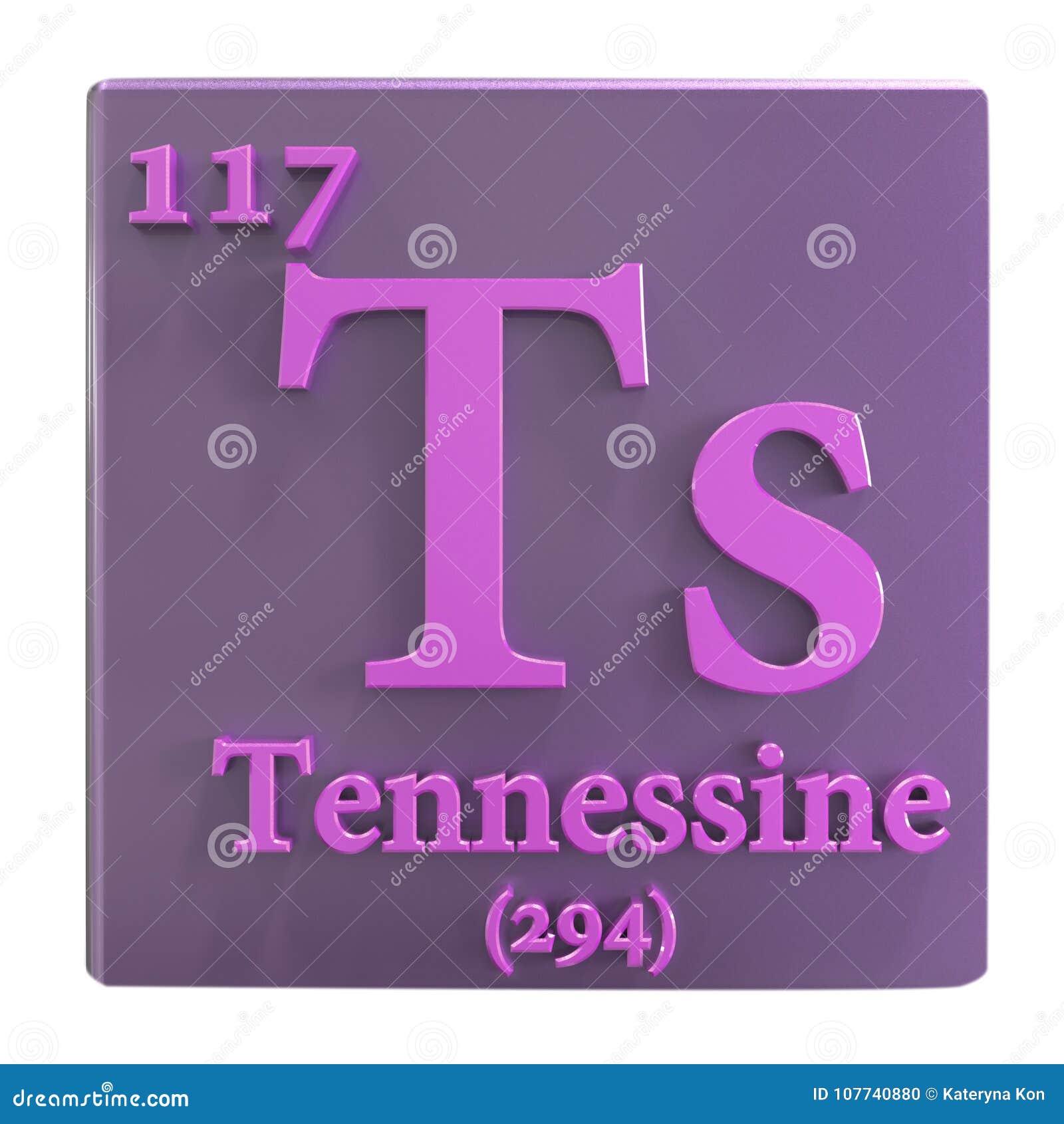 Elemento Químico De Tennessine Ilustração Stock - Ilustração de ...