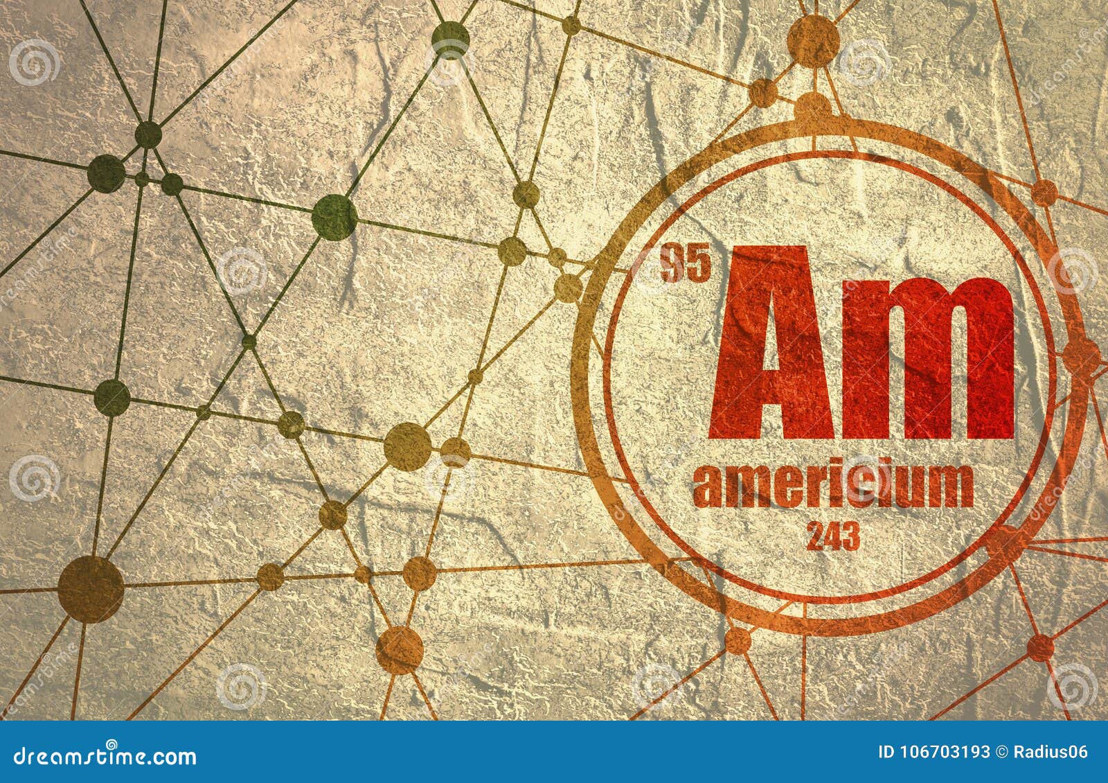 Elemento Químico Del Americio Stock de ilustración - Ilustración de ...