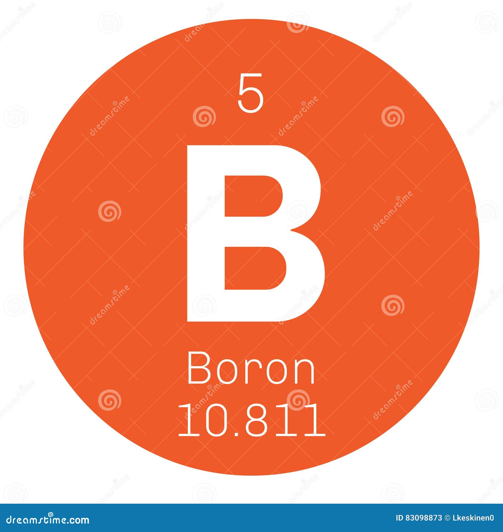 Elemento químico del boro ilustración del vector. Ilustración de icono ...