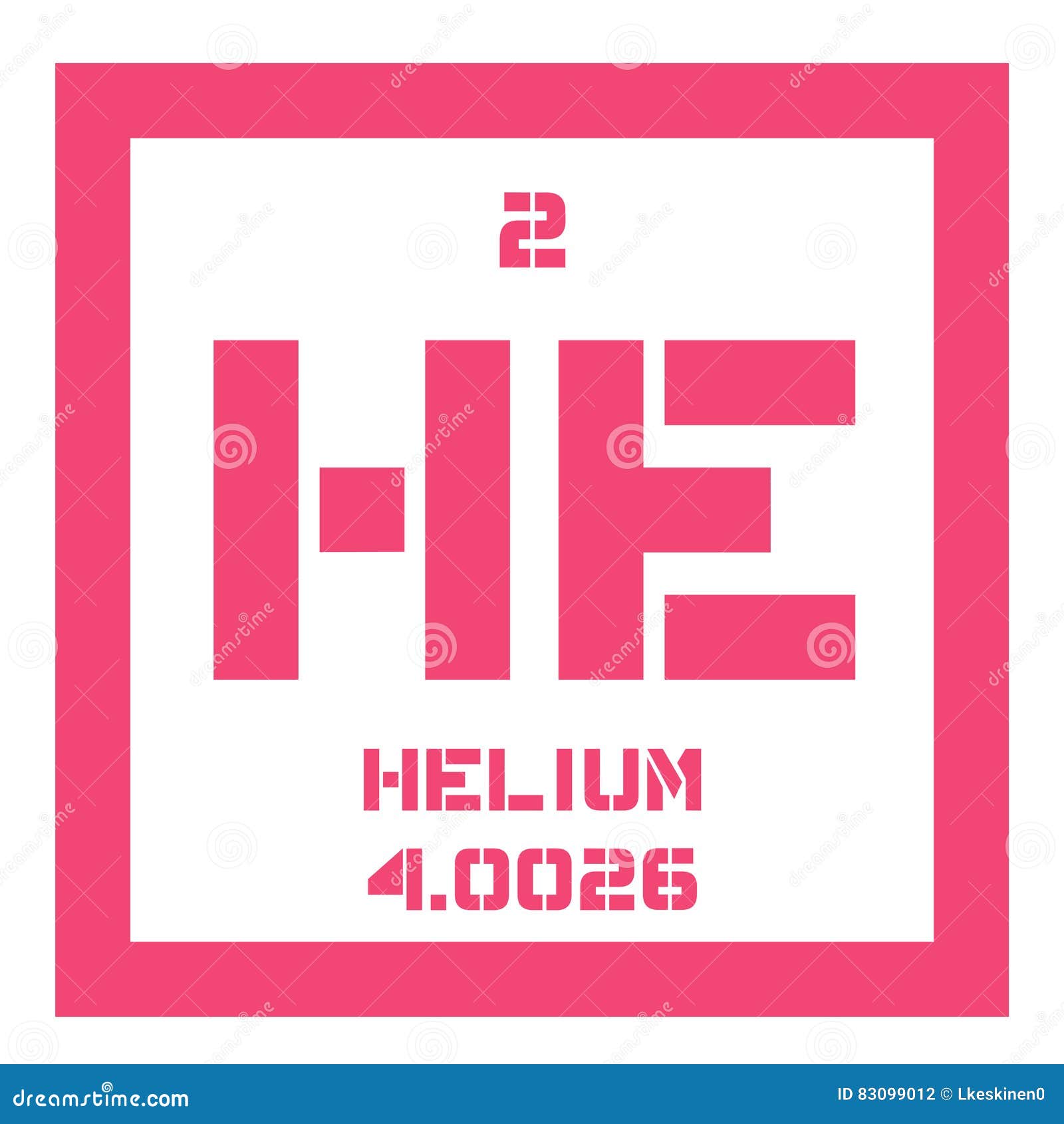 Elemento químico del helio ilustración del vector. Ilustración de ...