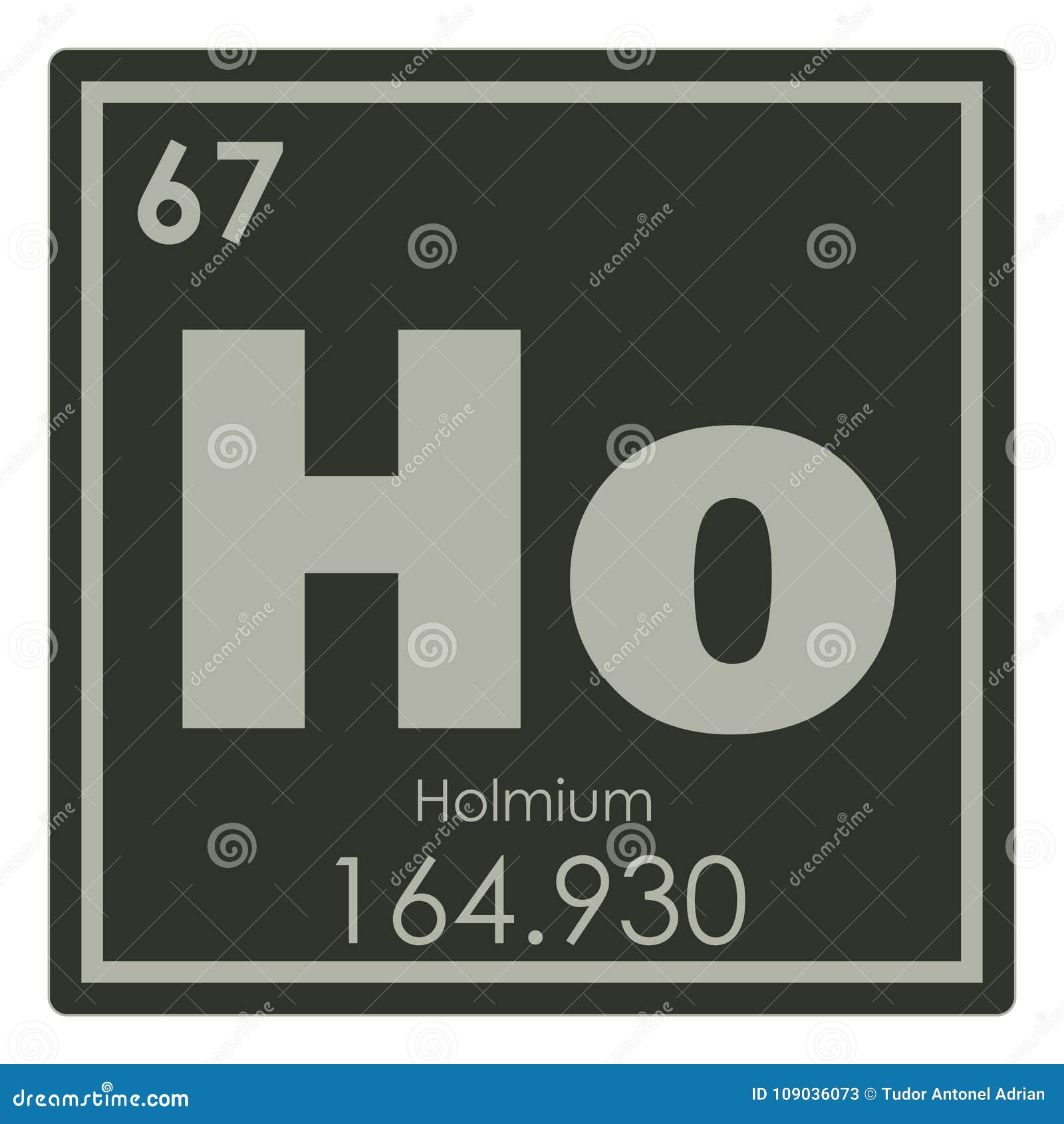 Elemento Químico Del Holmio Stock de ilustración - Ilustración de ...