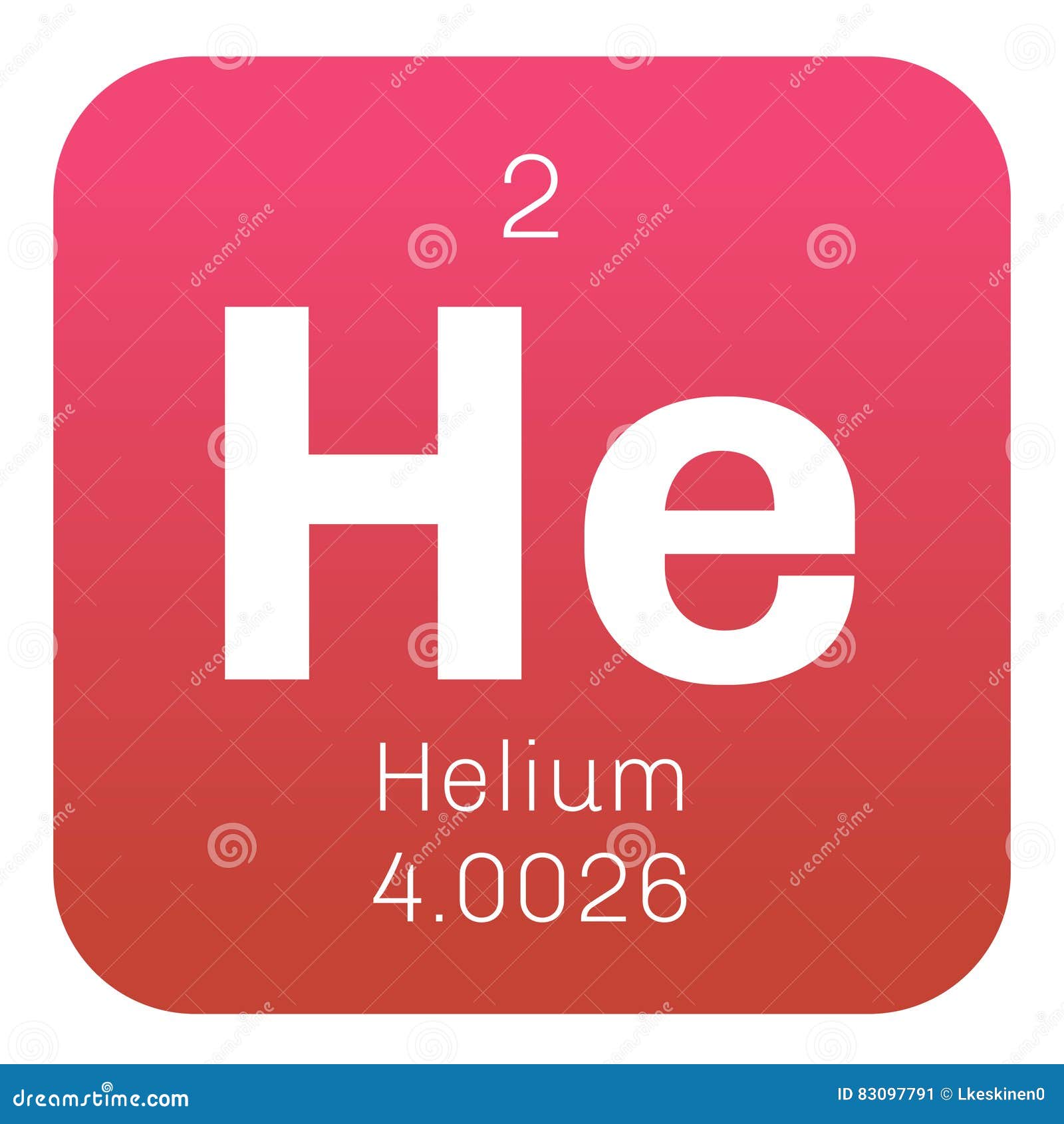 Elemento químico do hélio ilustração do vetor. Ilustração de elemento ...
