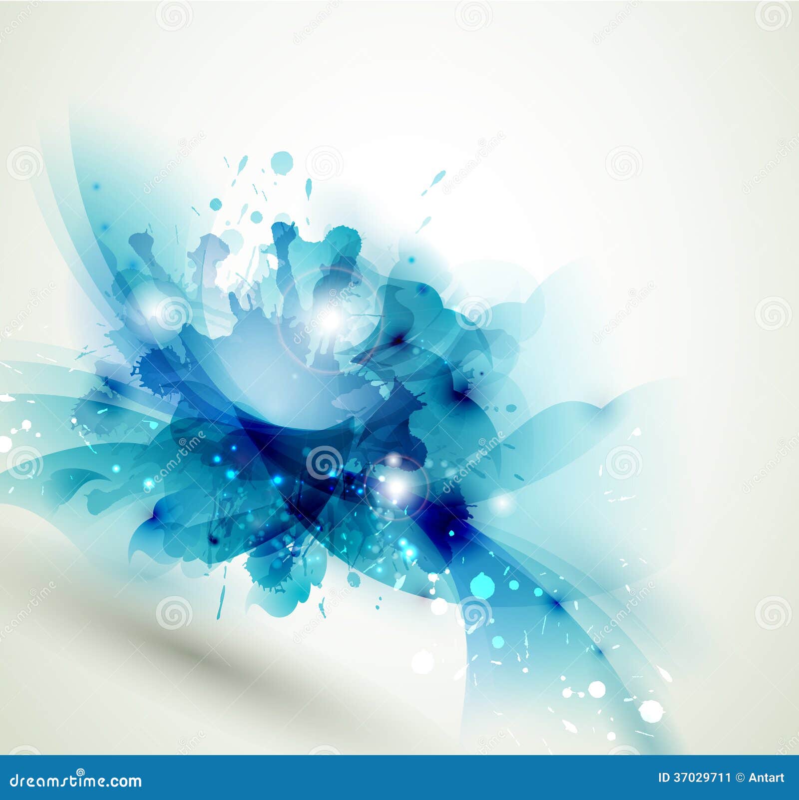 Elementos azules ilustración del vector. Ilustración de formas - 37029711