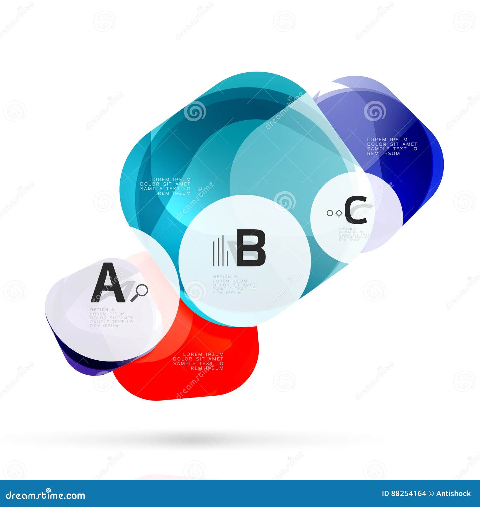 Elementos Cuadrados Brillantes Del Vector Stock de ilustración ...