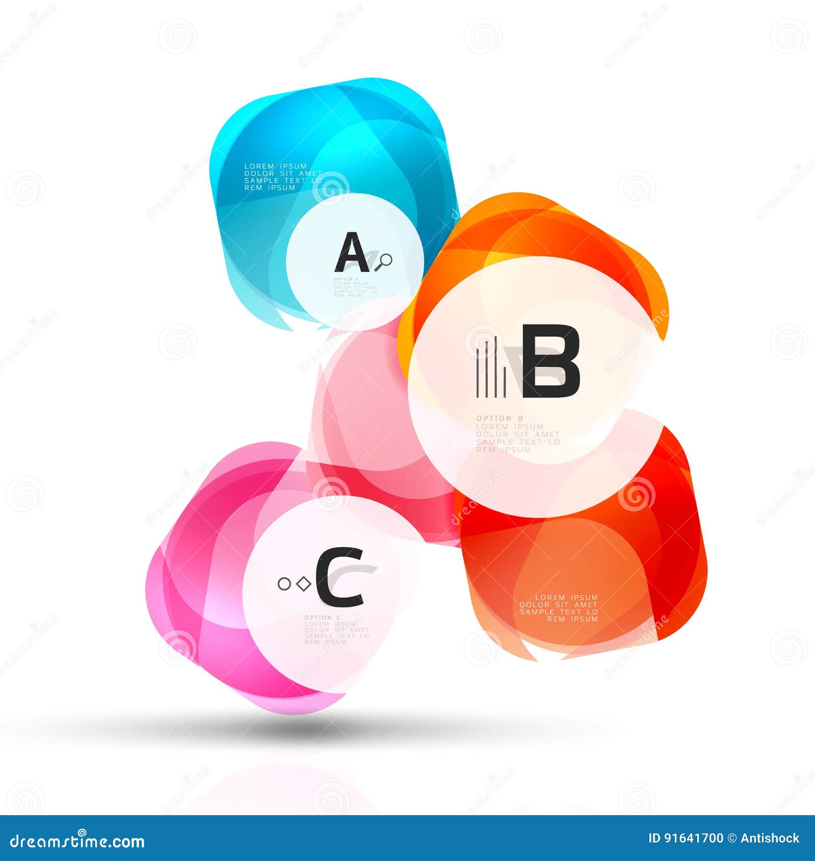 Elementos Cuadrados Brillantes Del Vector Ilustración del Vector ...