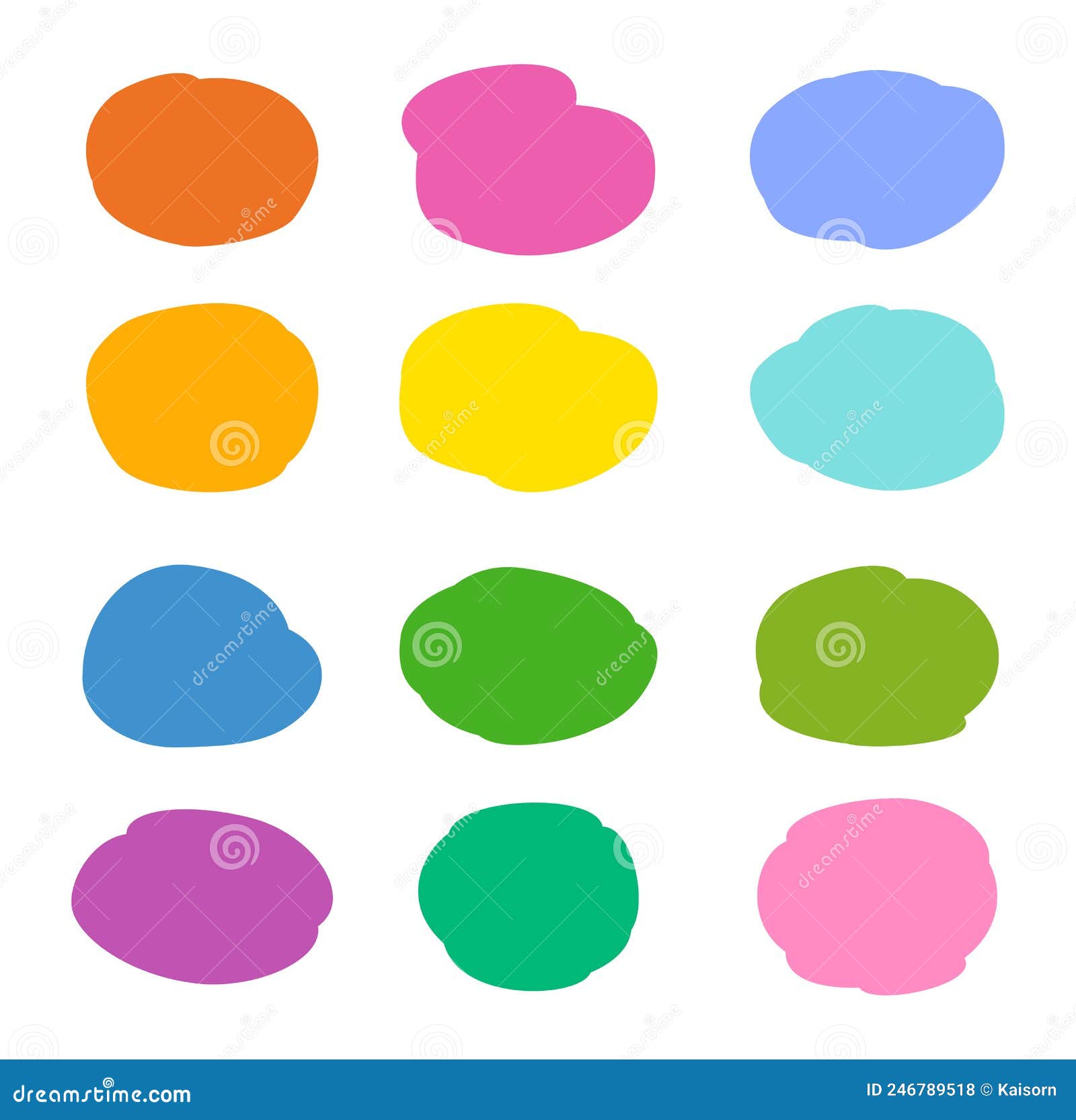 Elementos De Forma Ovalados Abstractos Y Fondo De Forma Libre ...