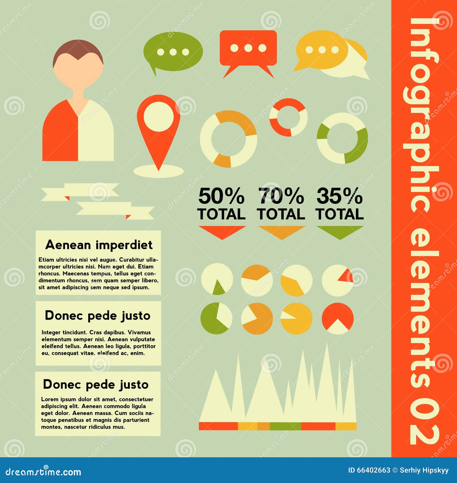 Elementos De Infographic Con Diversa Información Ilustración del Vector ...