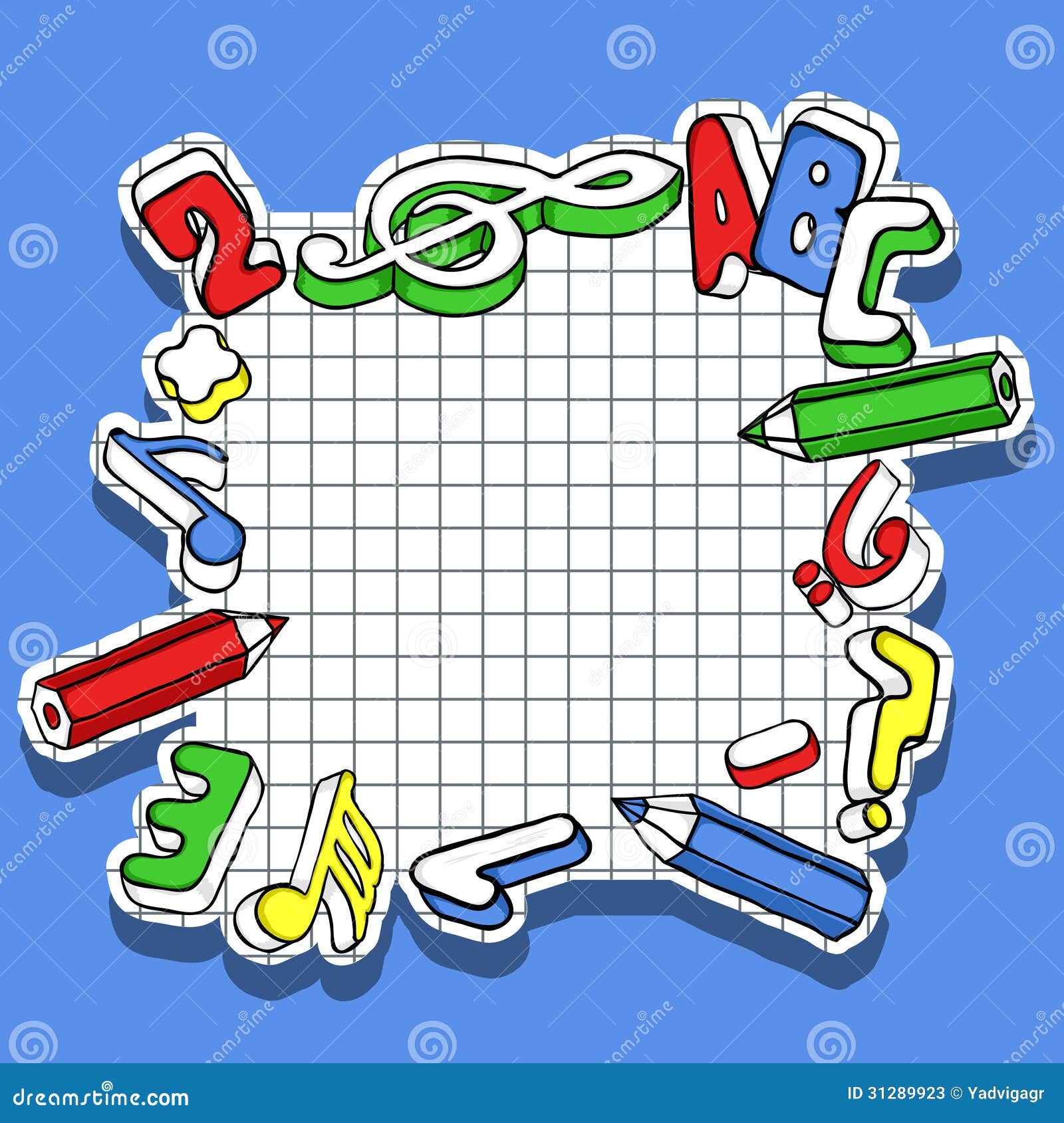 Elementos de la escuela ilustración del vector. Ilustración de vector ...