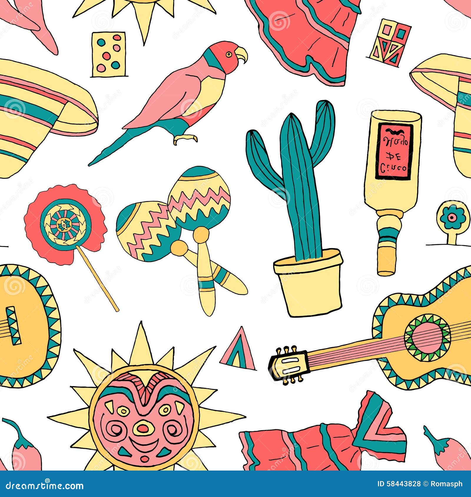 Elementos de la fiesta ilustración del vector. Ilustración de fondo ...