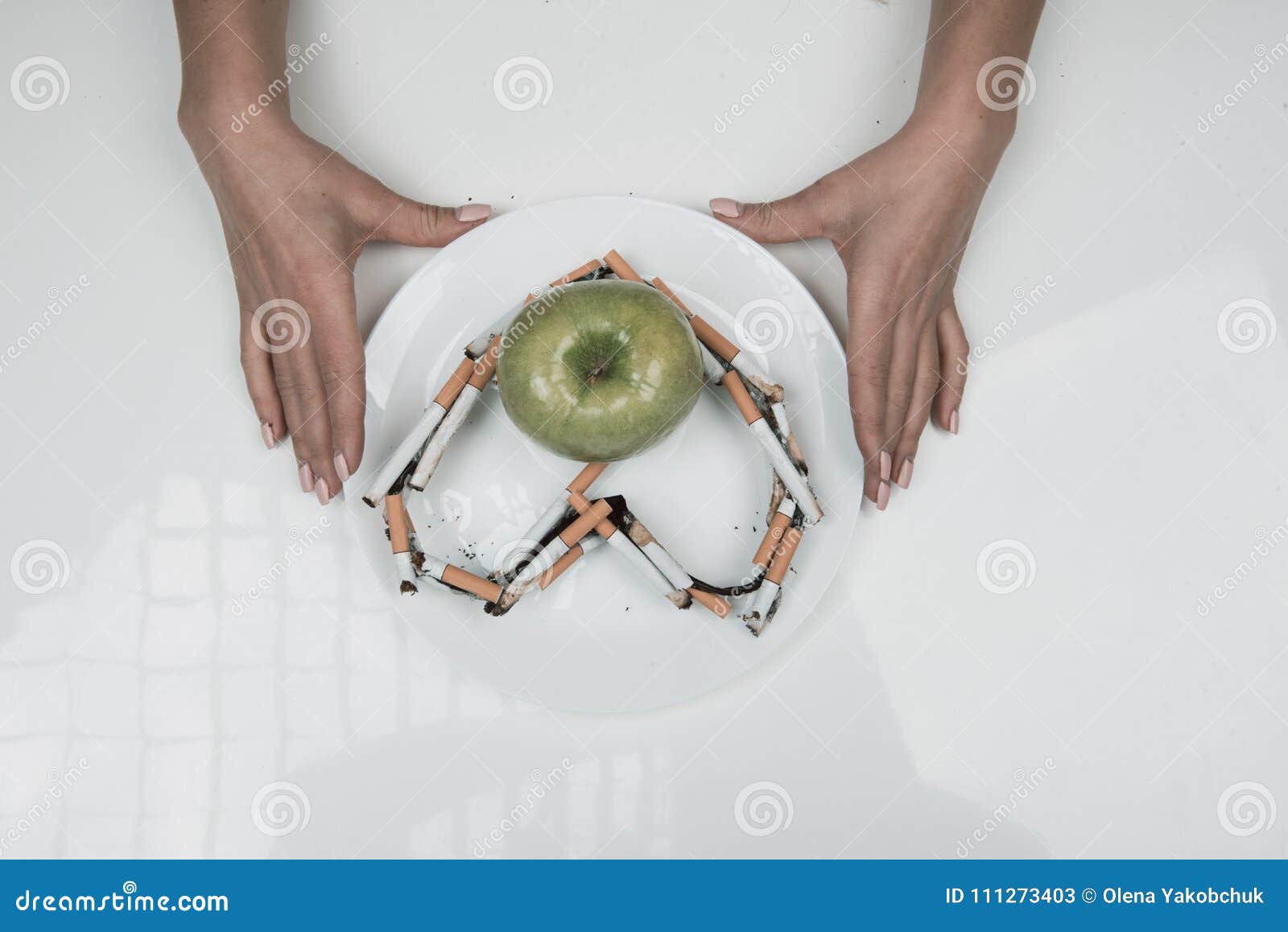 Elementos De La Forma De Vida Sana Y Malsana Imagen de archivo - Imagen ...