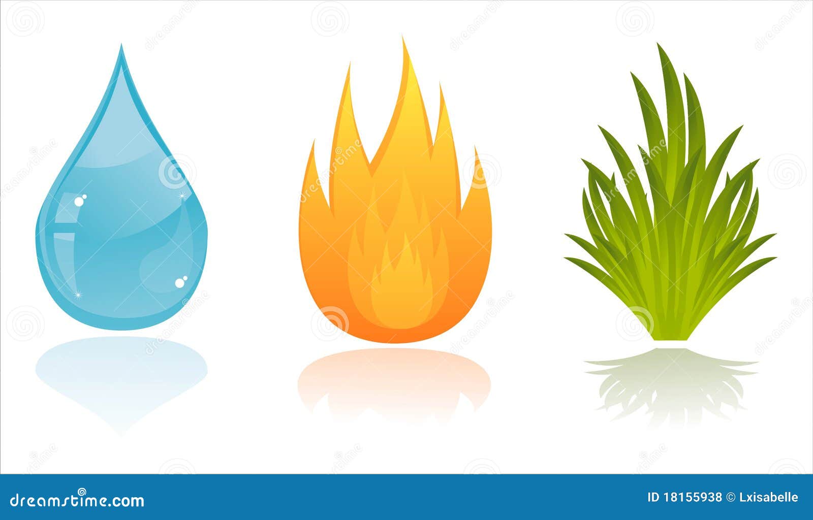 Elementos de la naturaleza ilustración del vector. Ilustración de ...