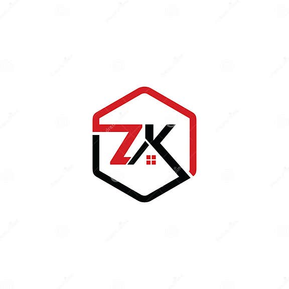 Elementos De Plantilla De Diseño De Iconos De Logotipo De Letras De Zk