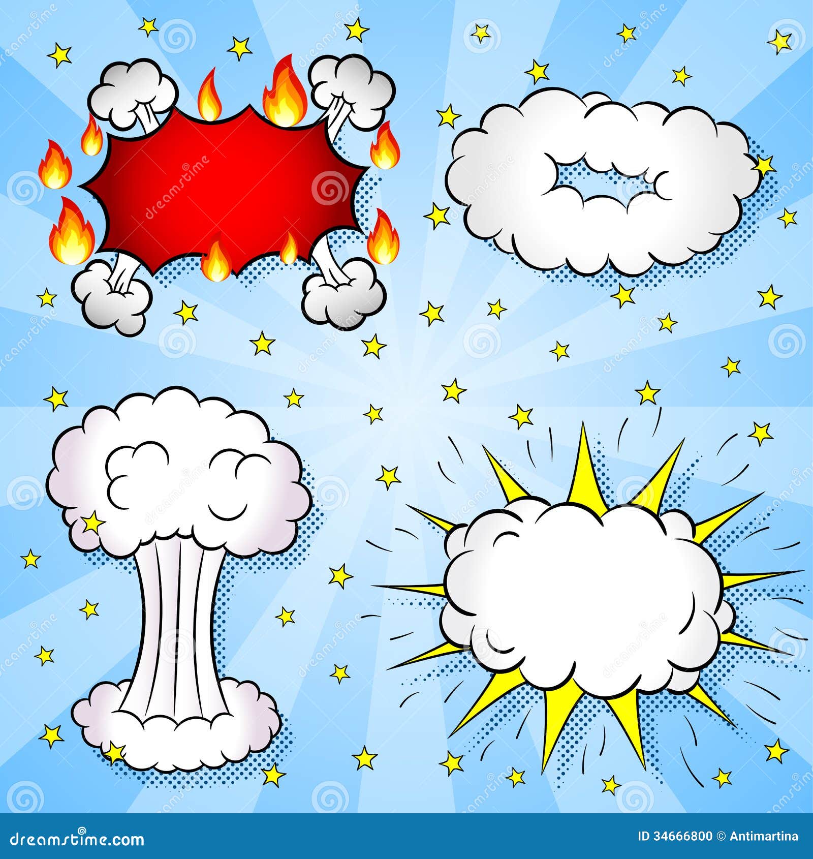 Elementos del cómic ilustración del vector. Ilustración de elemento ...