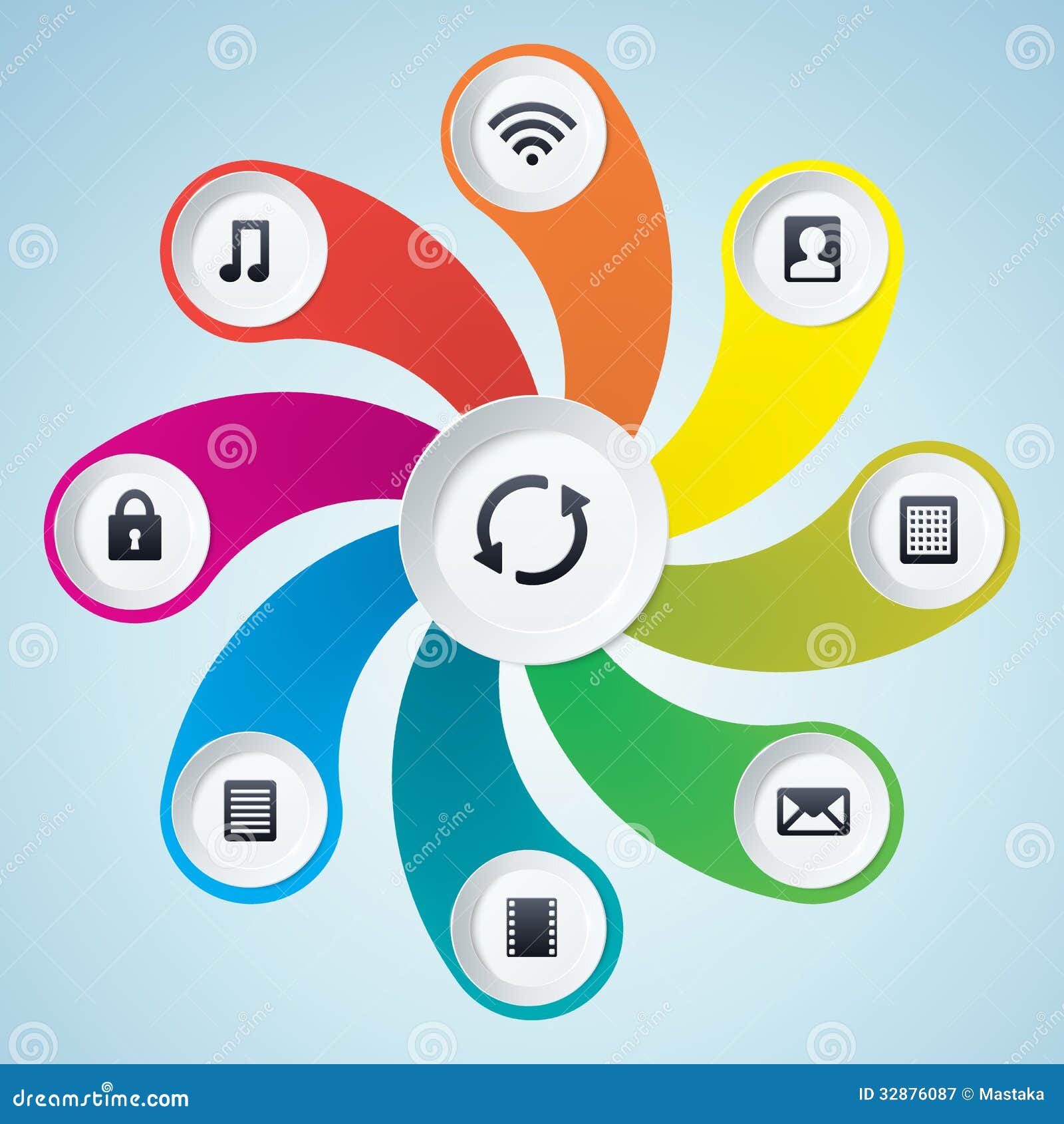 Elementos Del Diseño De Las Multimedias Ilustración del Vector ...