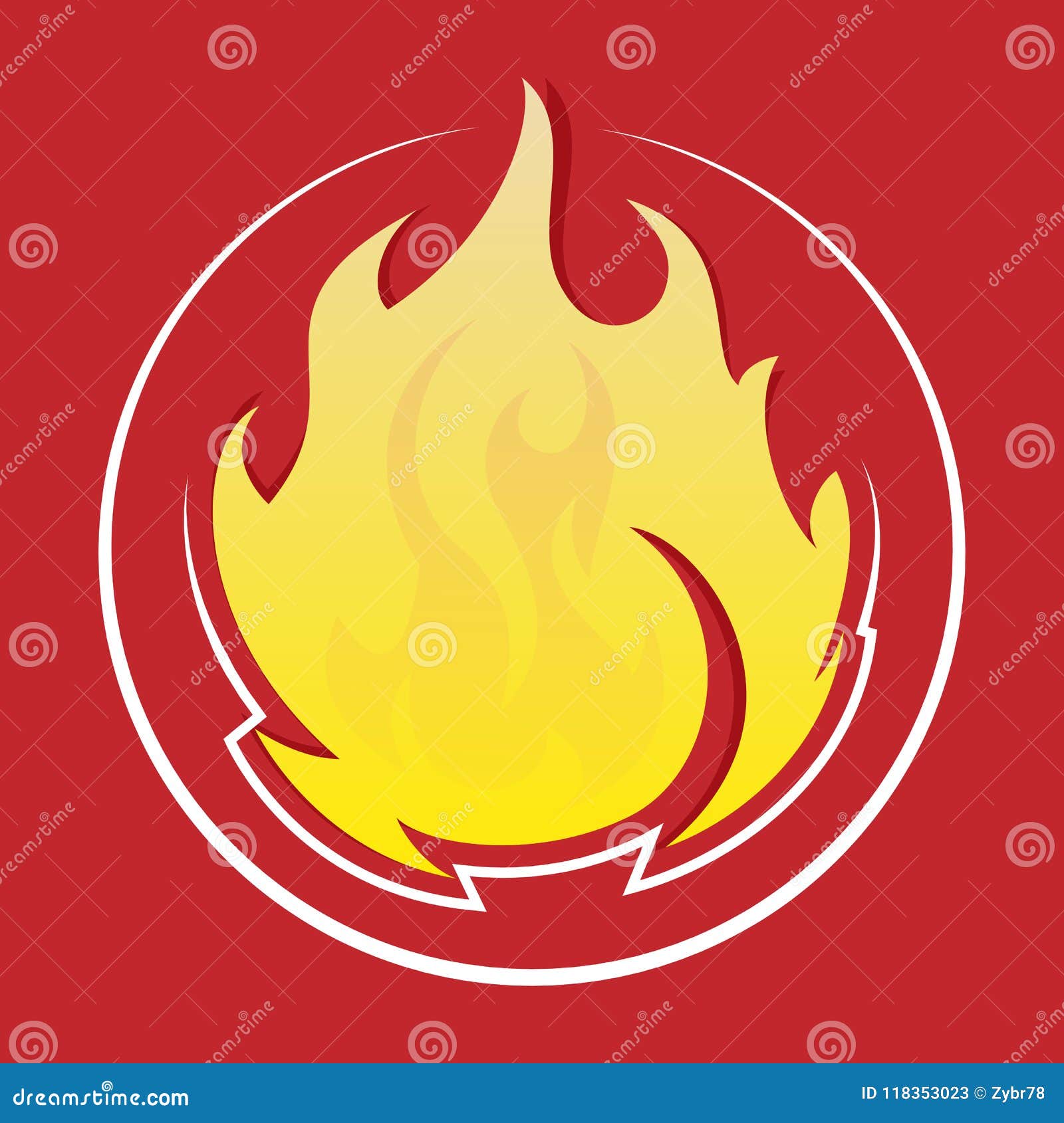 Elementos Del Diseño Del Fuego Ilustración del Vector - Ilustración de ...