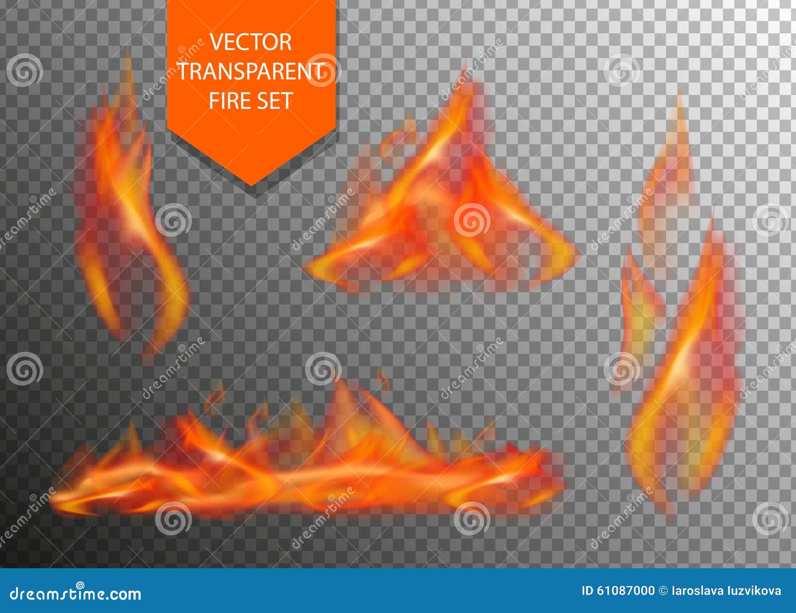 Elementos Del Fuego Del Vector Ilustración del Vector - Ilustración de ...
