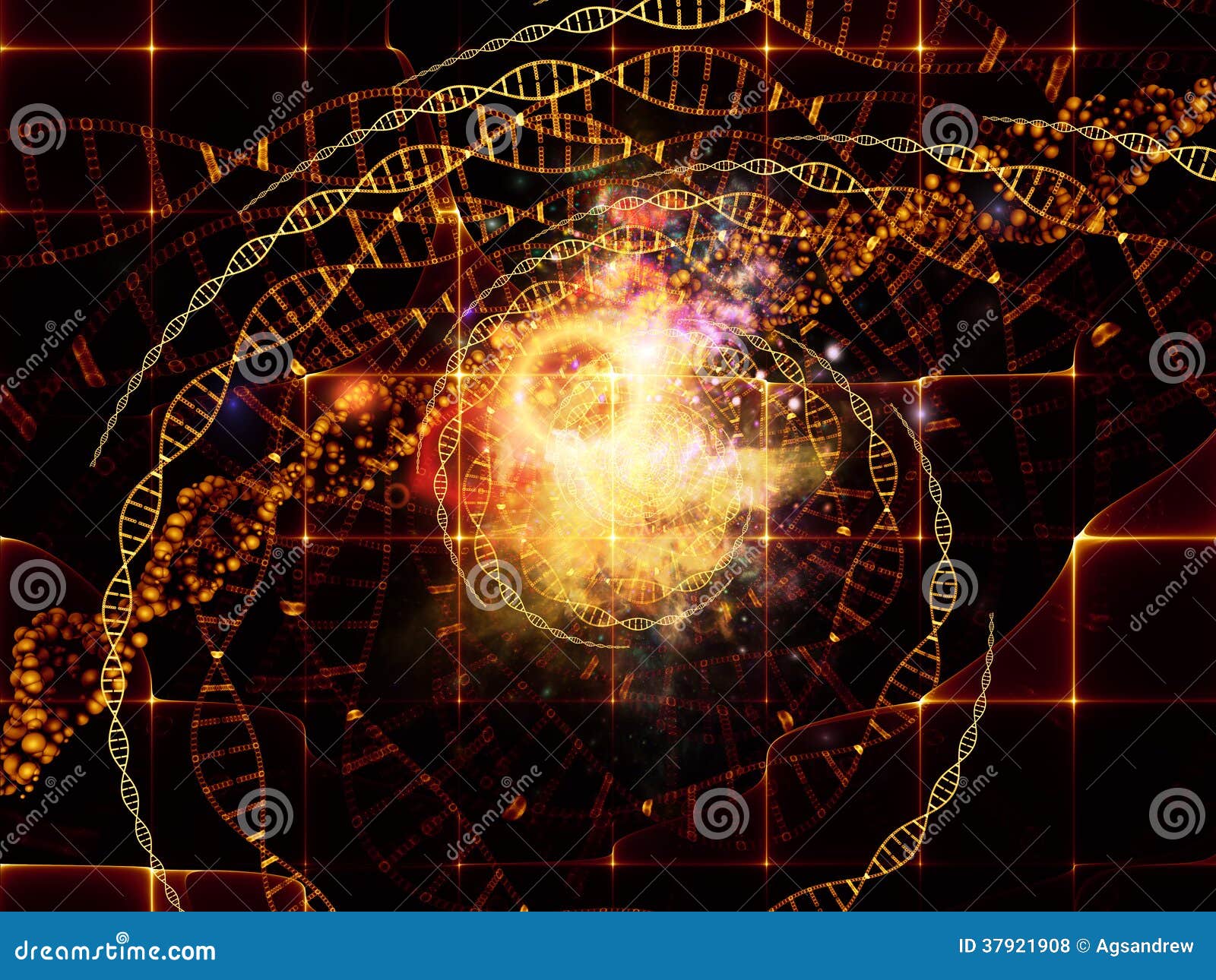 Elementos del microcosmos stock de ilustración. Ilustración de fondo ...