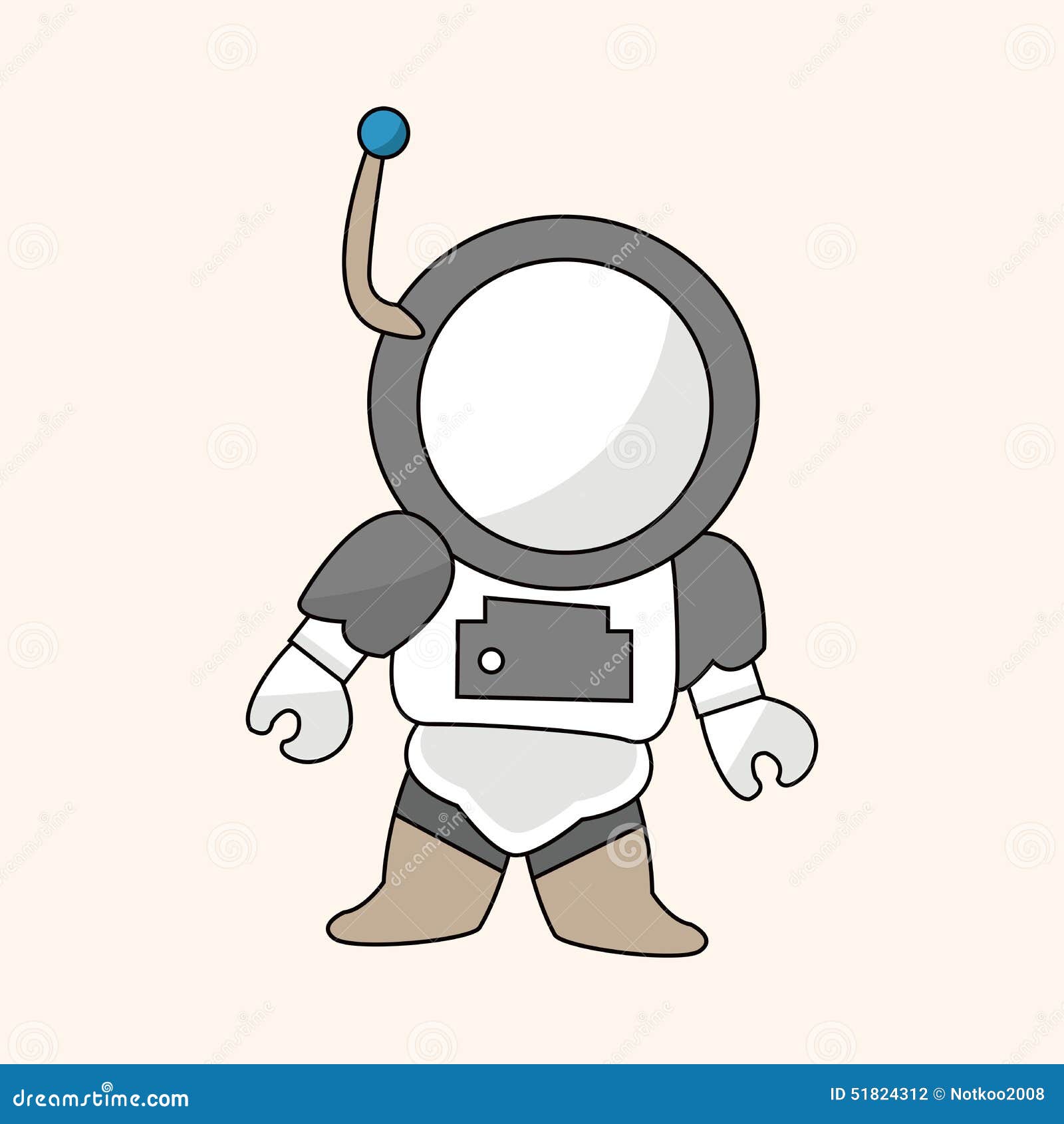 Elementos Del Tema Del Astronauta Del Espacio Ilustración del Vector ...