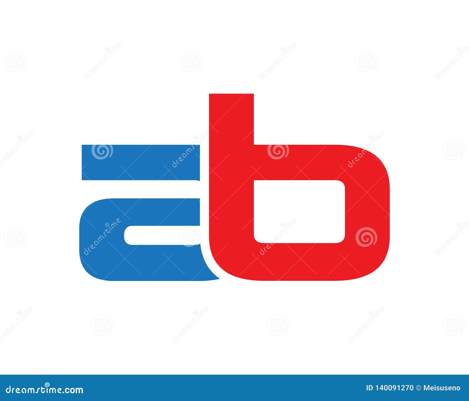 Elementos Do Molde Do Projeto Do Logotipo Do AB Da Letra Ilustração do ...