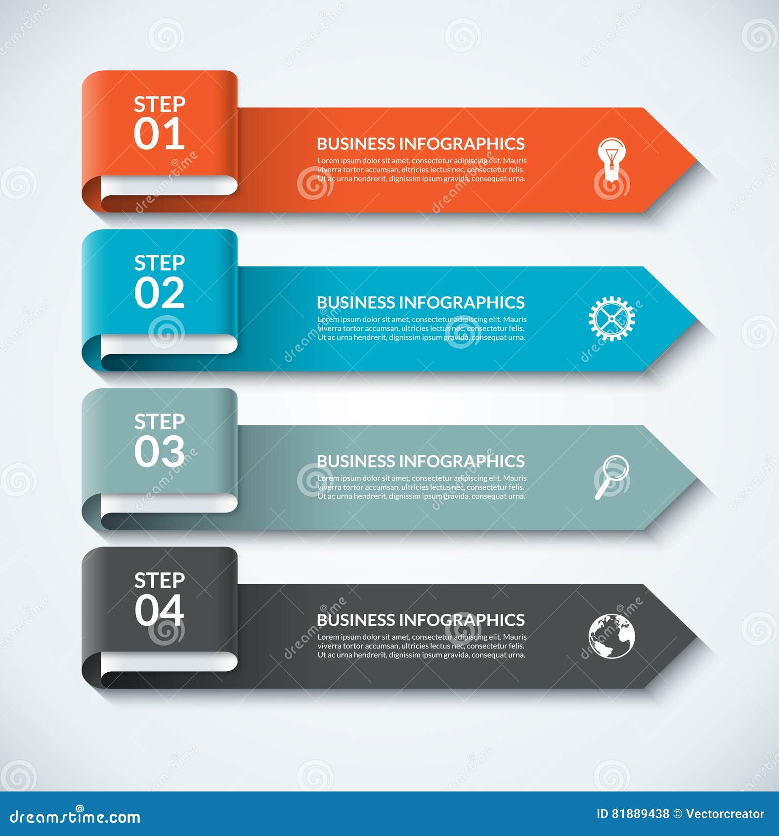 Elementos Do Projeto Da Seta Para O Infographics Do Negócio Ilustração ...