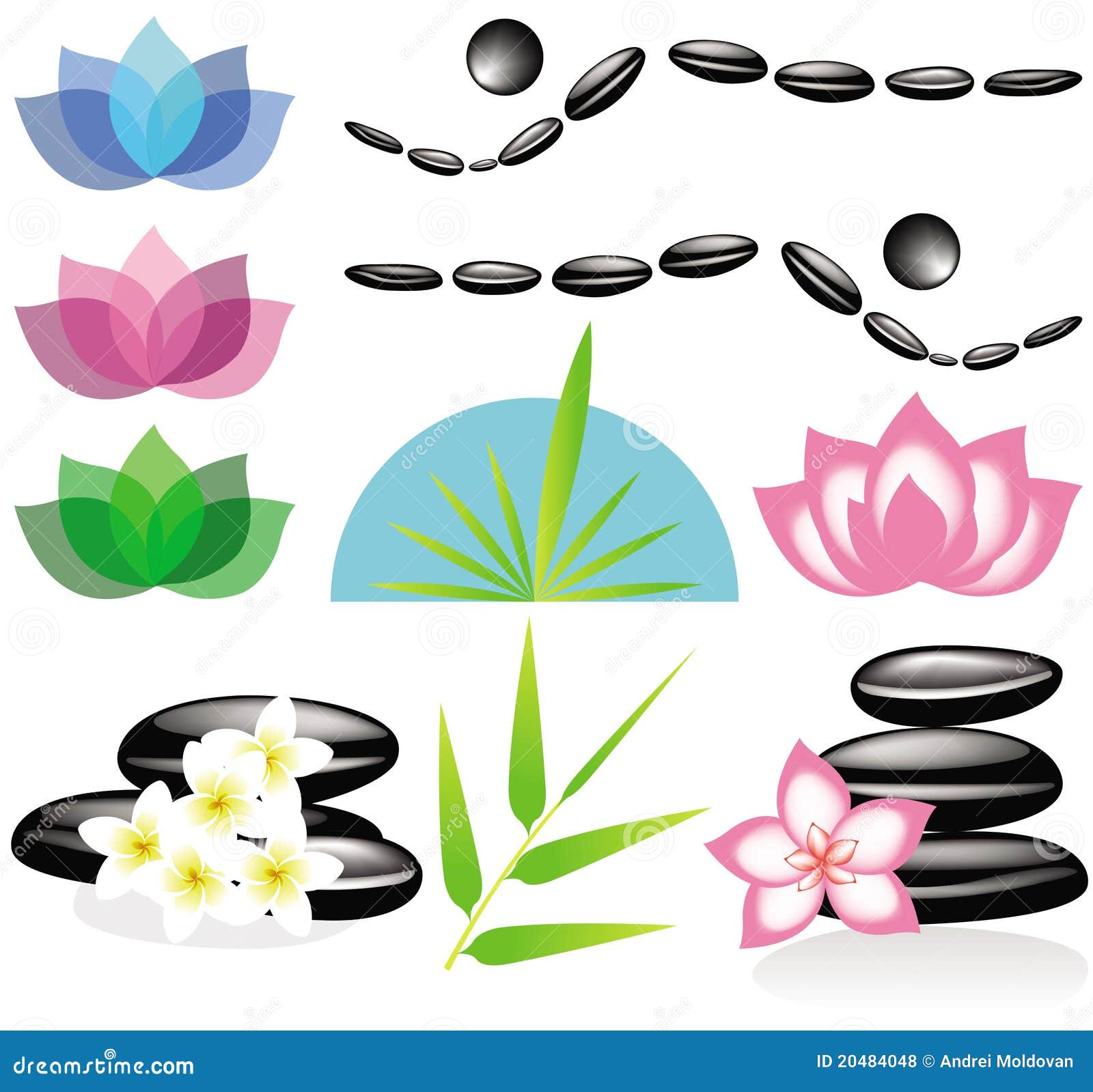 Elementos Dos Termas Para Seu Projeto Ou Logotipo Ilustração do Vetor ...