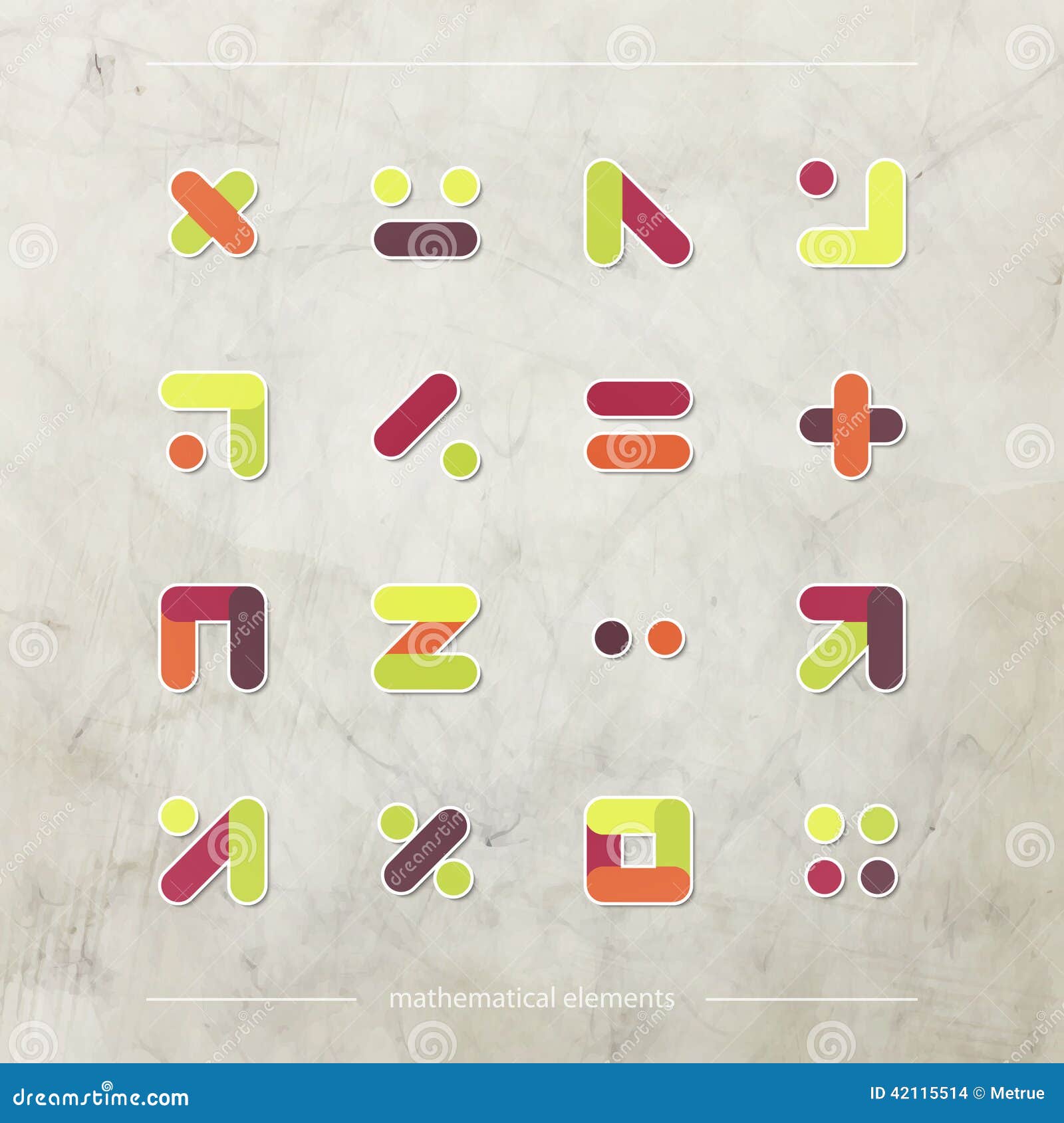 Elementos matemáticos ilustración del vector. Ilustración de muestra ...