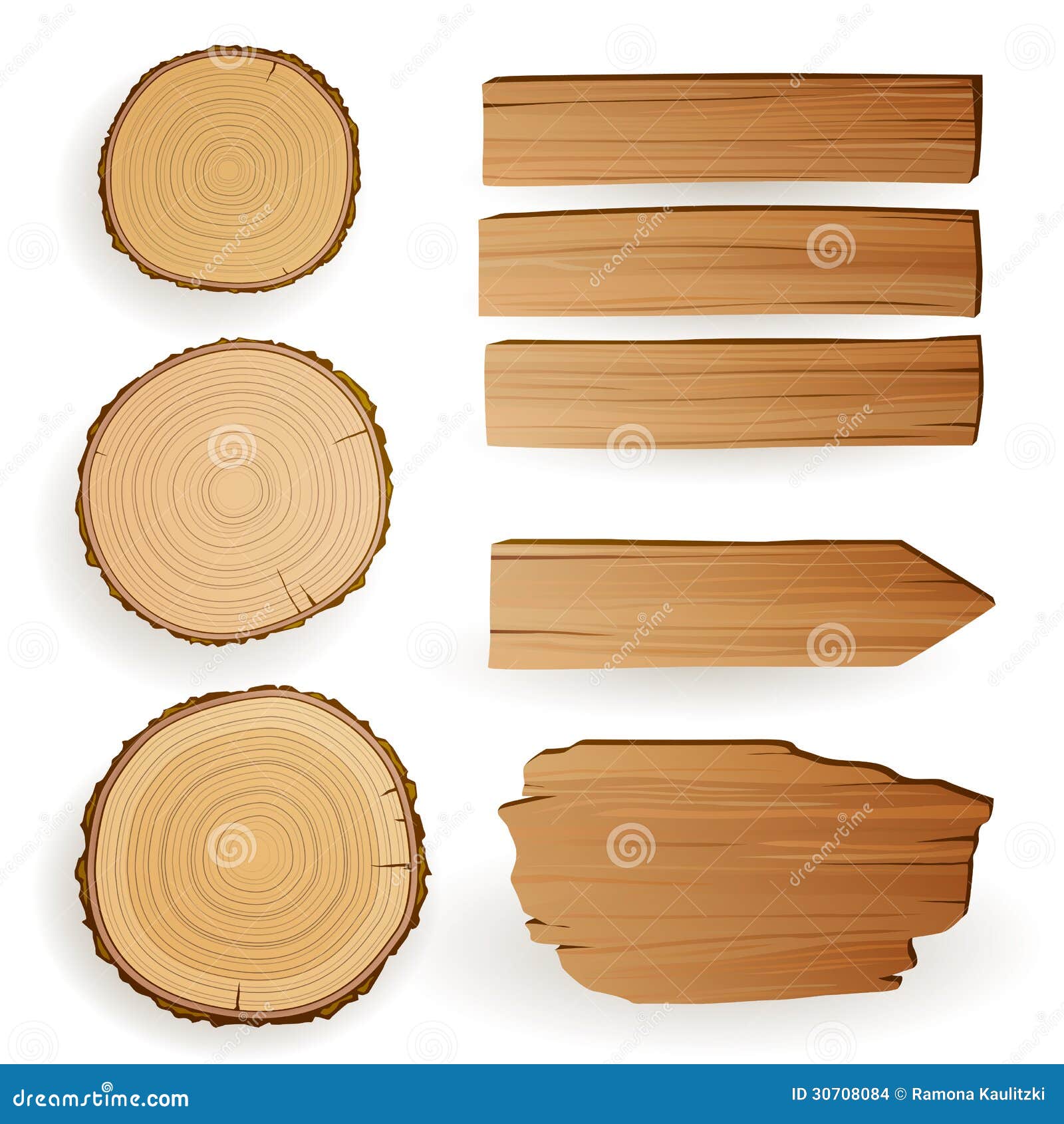 Elementos Materiales De Madera Stock de ilustración - Ilustración de ...