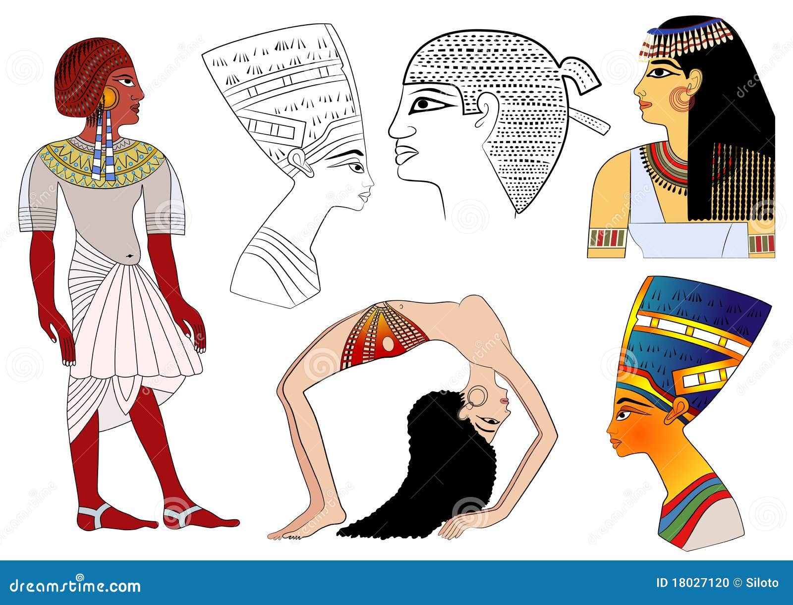 Elements of Ancient Egypt - Vector Stock Vector - Illustration of ...