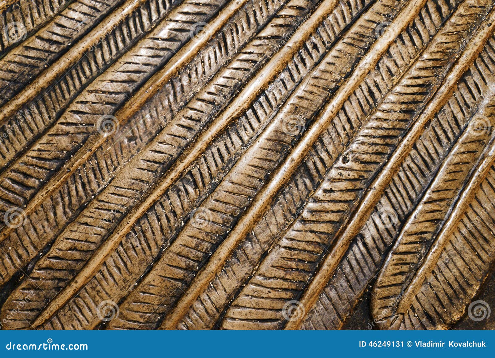 Elements of Ancient Egyptian Engraving on Stone Background Stock Image ...