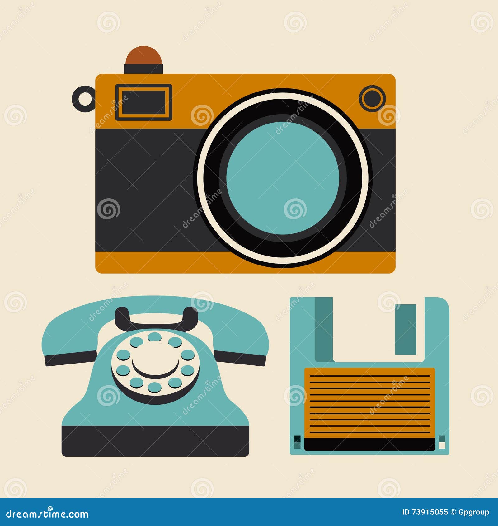 Elements of Ancient Times Isolated Icon Design Stock Vector ...