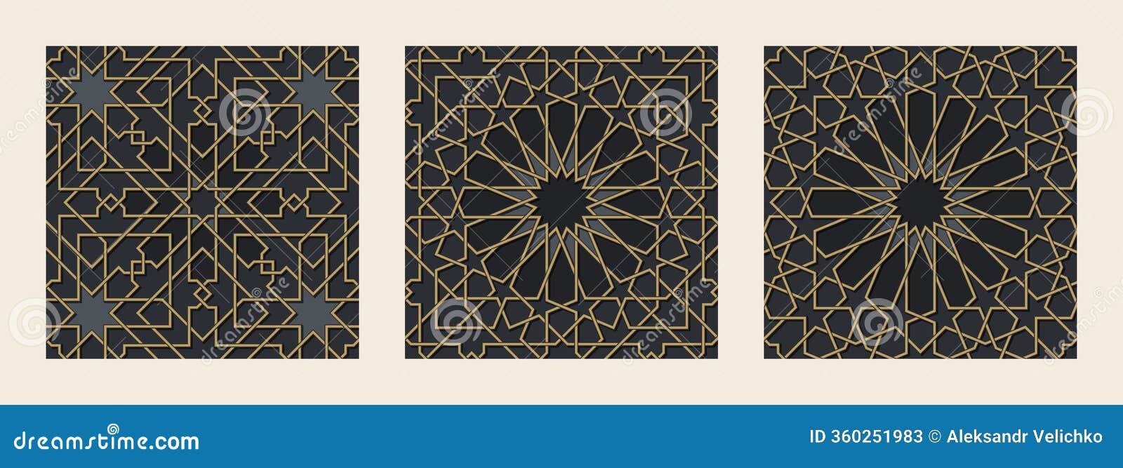 Elements of Arabian Seamless Pattern in Authentic Style. Stock Image ...