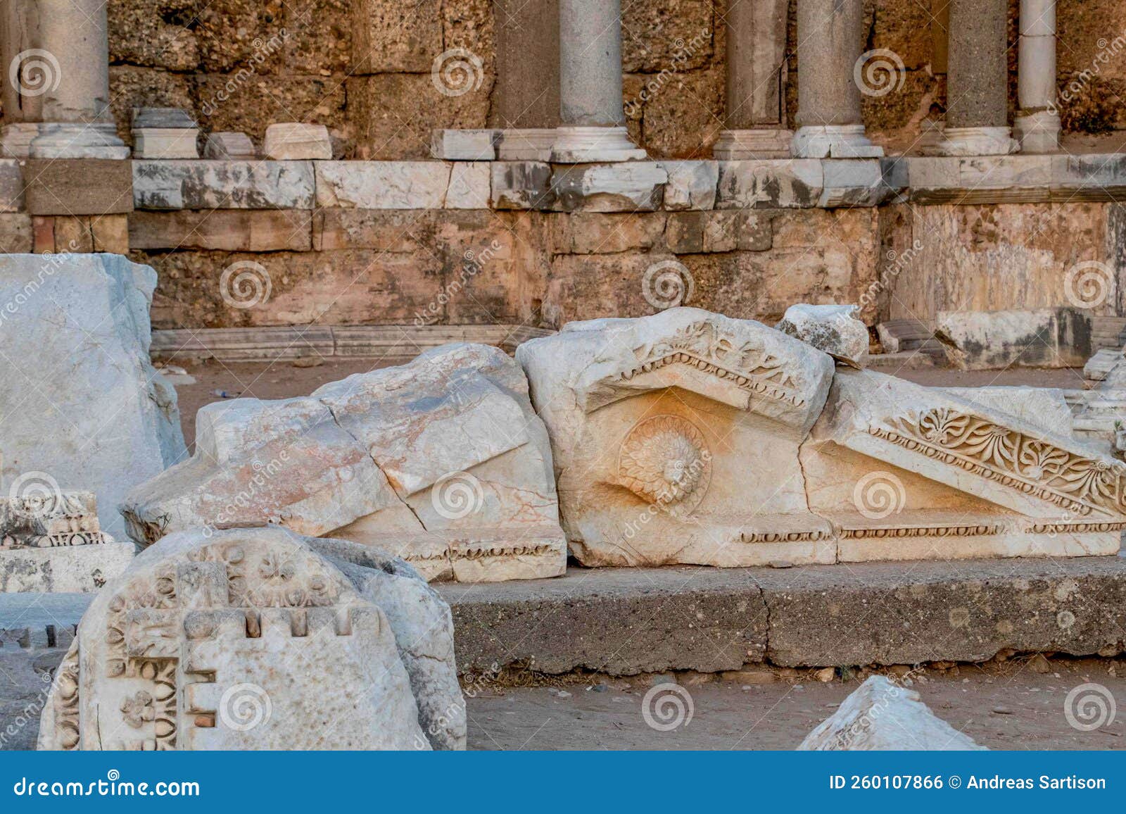 Elements of Architectural Decoration of Buildings.Ruins of Ancient City ...