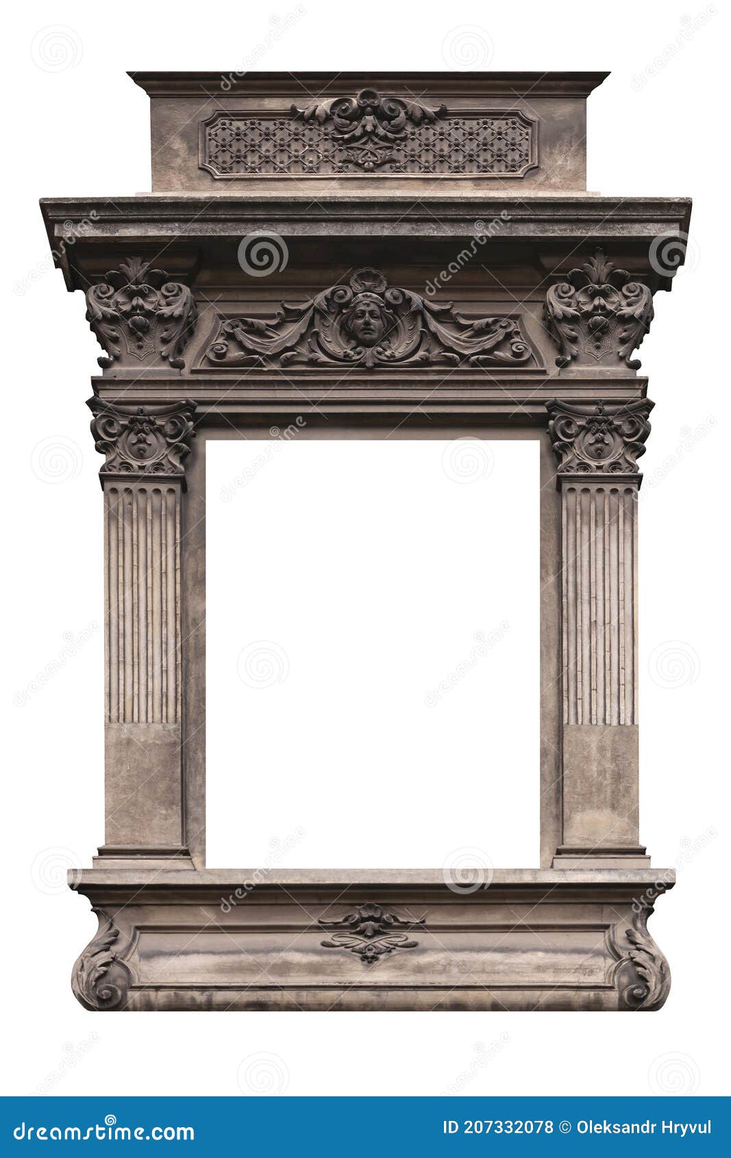 Elements of Architectural Decorations of Buildings. Old Arch Stock ...